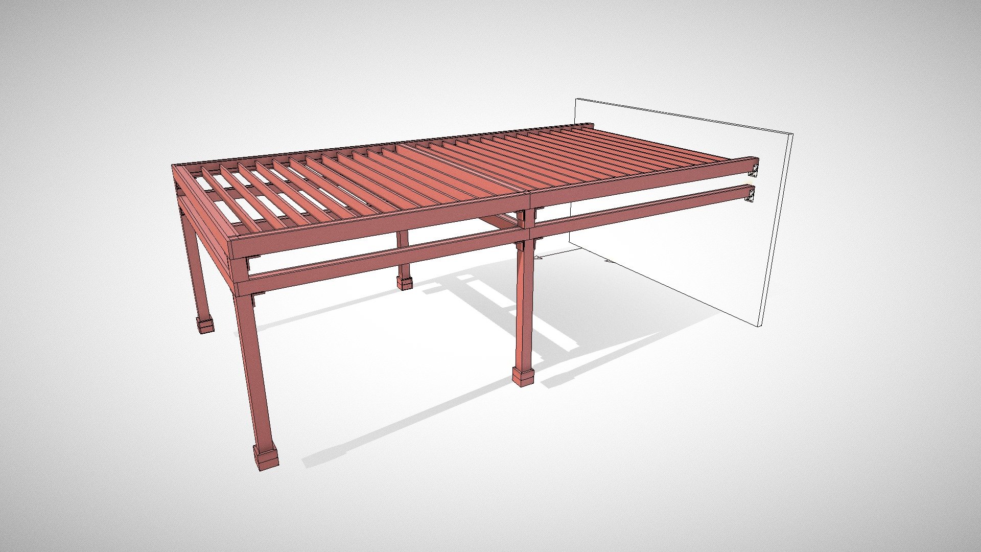 123561-2 - Custom Pool Cabana - 3D model by Forever Redwood ...
