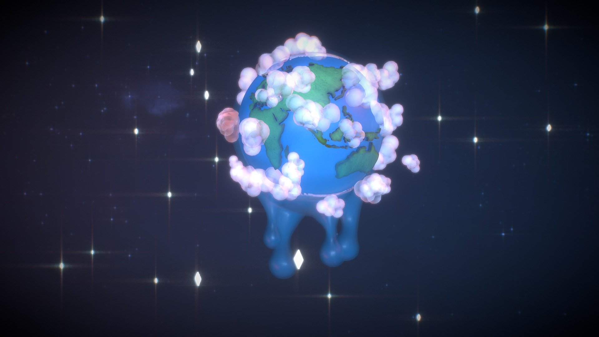 Melting Earth - 3D model by Mr_Z (@hamidz90) [b64d9a1] - Sketchfab