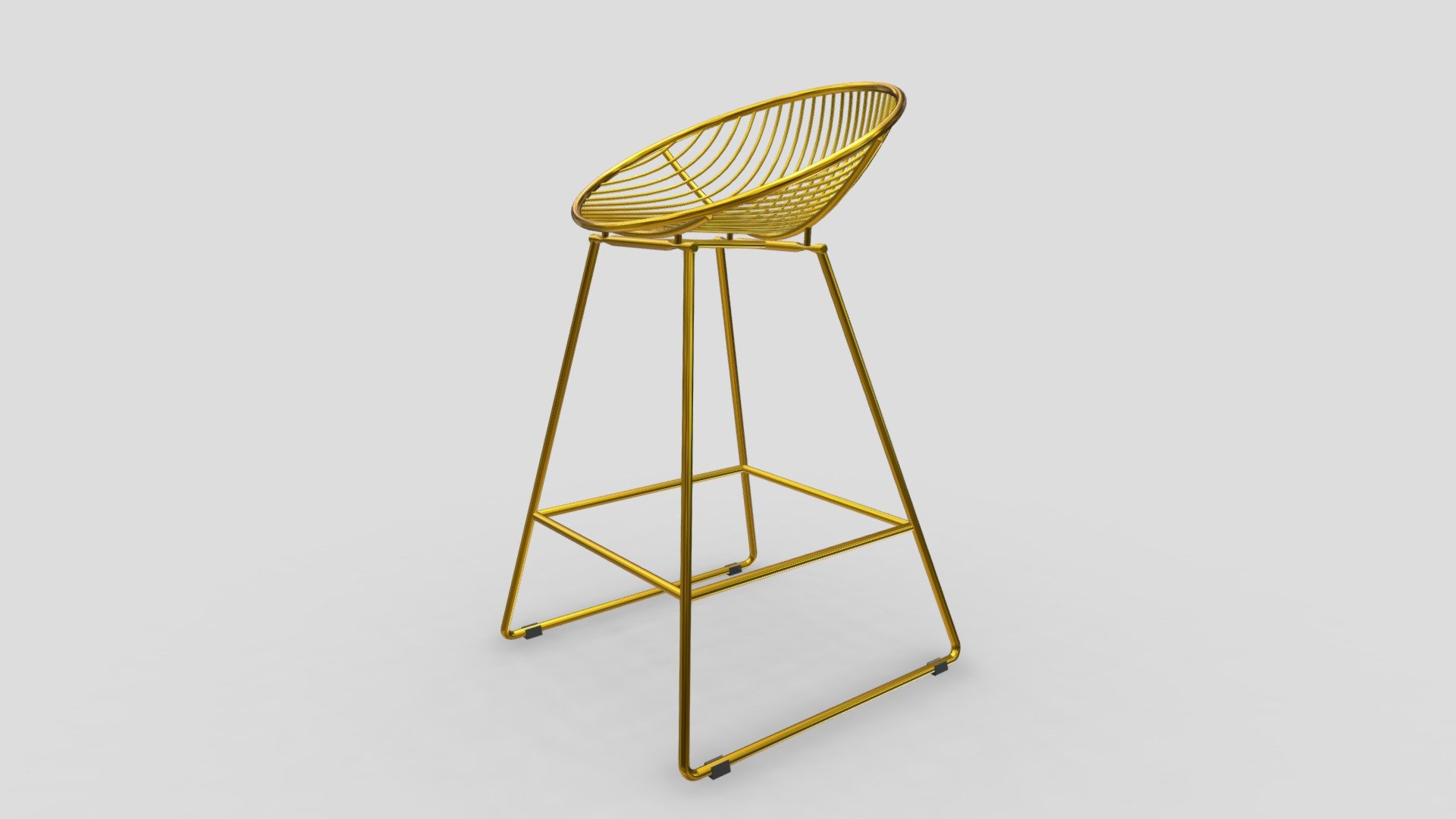 Wire Bar Stool - Buy Royalty Free 3D model by 3DTechDesign (@3DTechDesignCo.Ltd) [b64ea5b ...