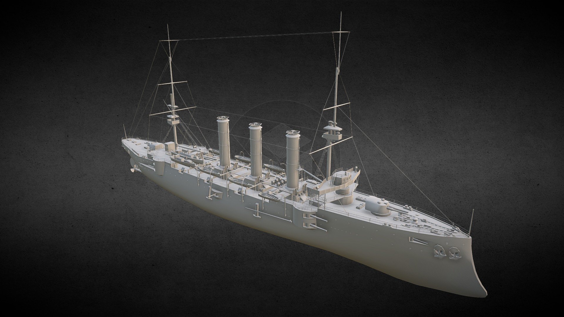 HMS Cornwall - Buy Royalty Free 3D model by KarluHenry [b6508b5 ...