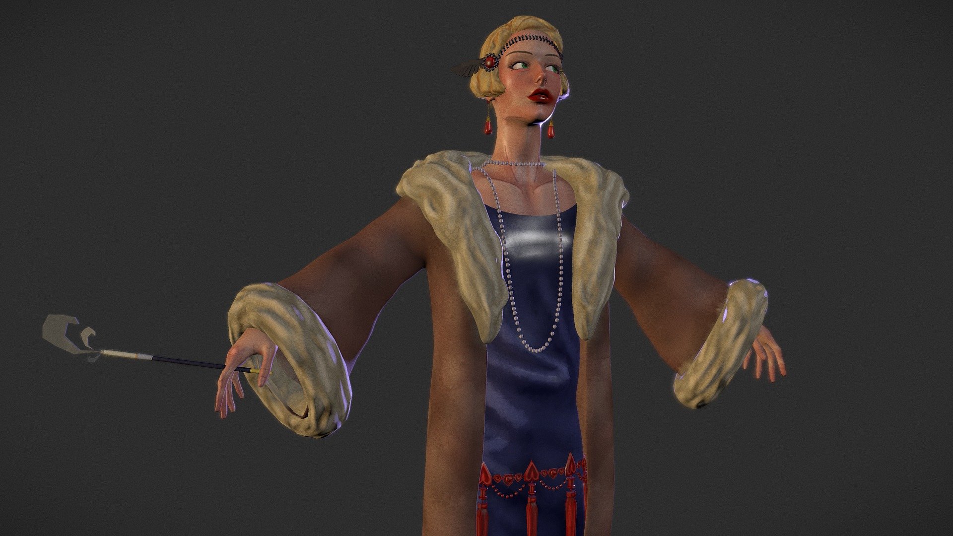 1926 German Nightclub Drag Queen - 3D model by lxt5392 [b650ffd ...