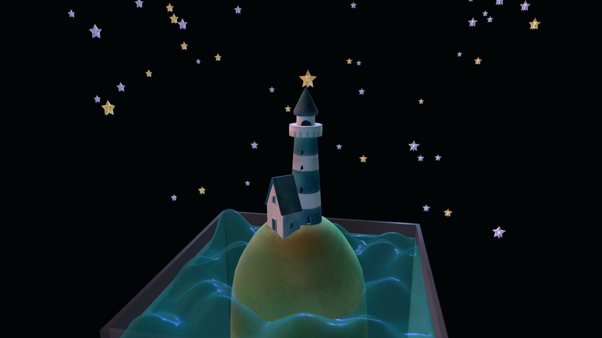 Dreaming lighthouse - 3D model by Akiko.Tomiyoshi [b652d72] - Sketchfab
