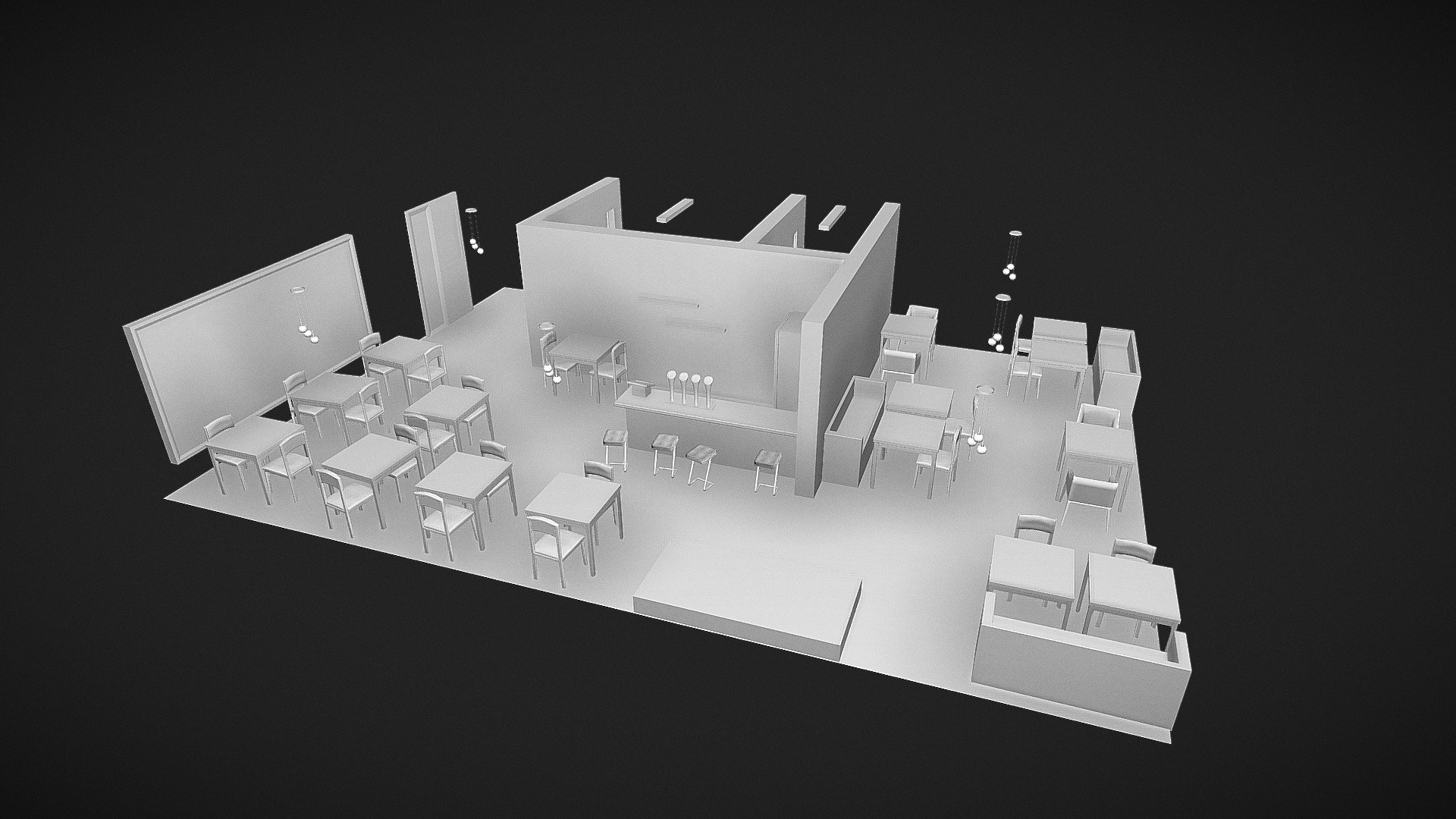 Structure commercial - 3D model by Leo.Sama [b65bbee] - Sketchfab