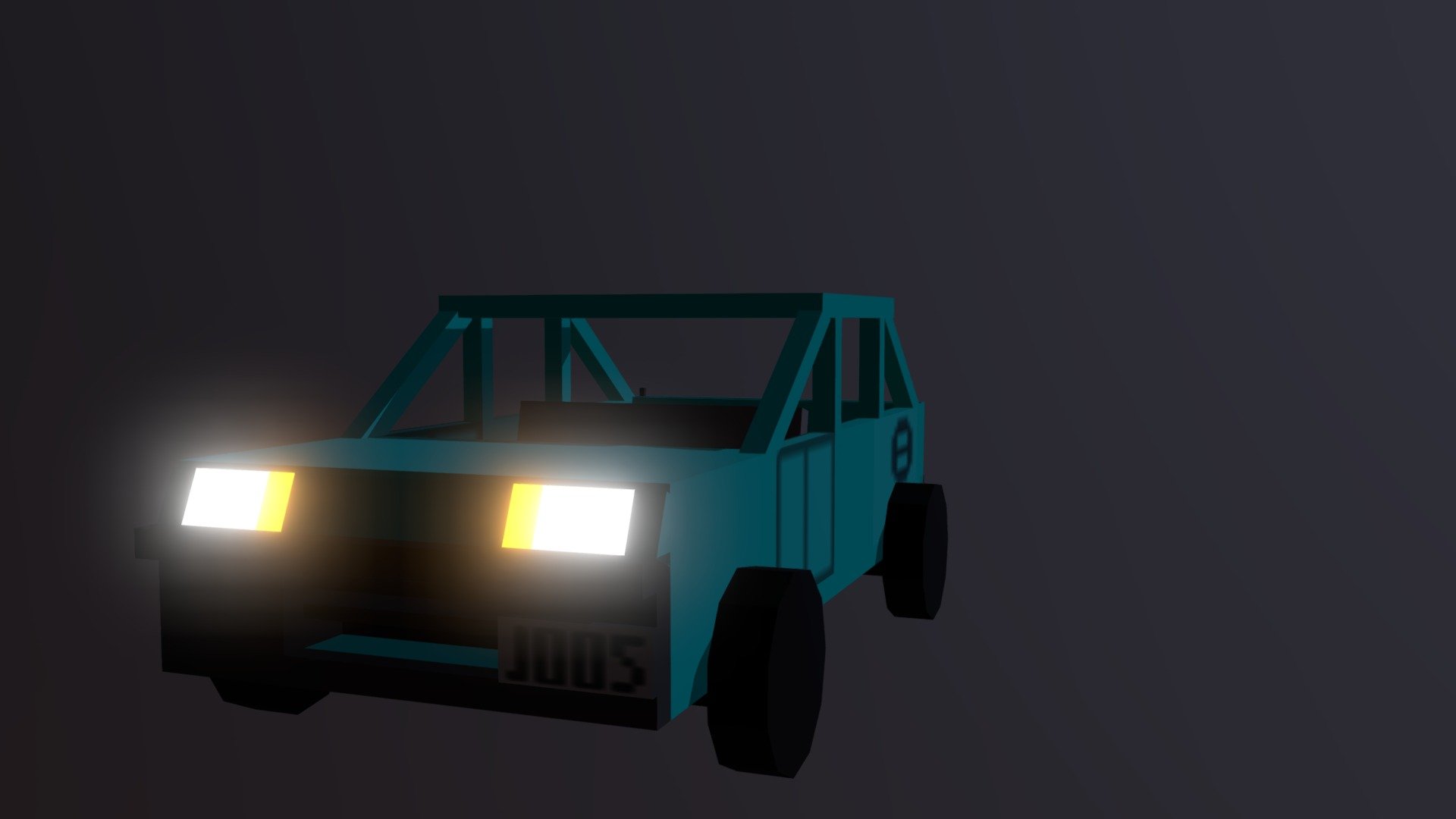 Cyan Car[1] - Download Free 3D model by Focoed Iskaosd ...