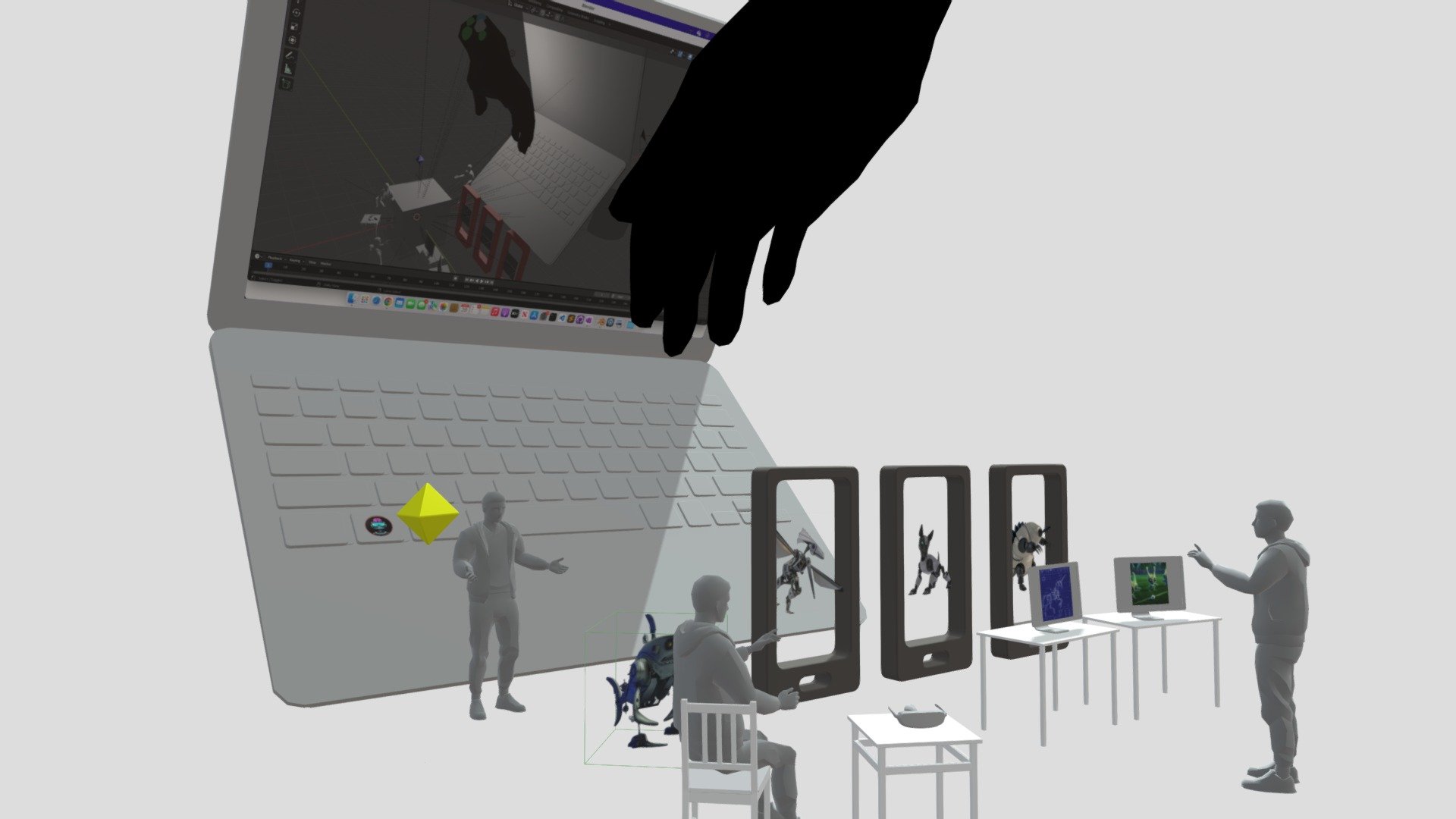 Metaverse Professional on action - 3D model by metaverse.professional ...