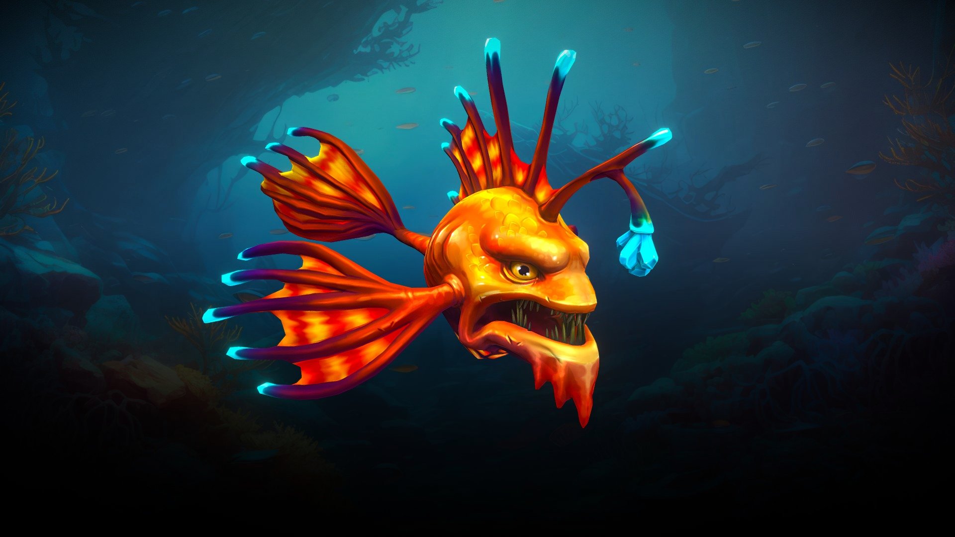 Stylized Anglerfish - 3D model by N-hance Studio (@Malice6731) [b65edc5 ...