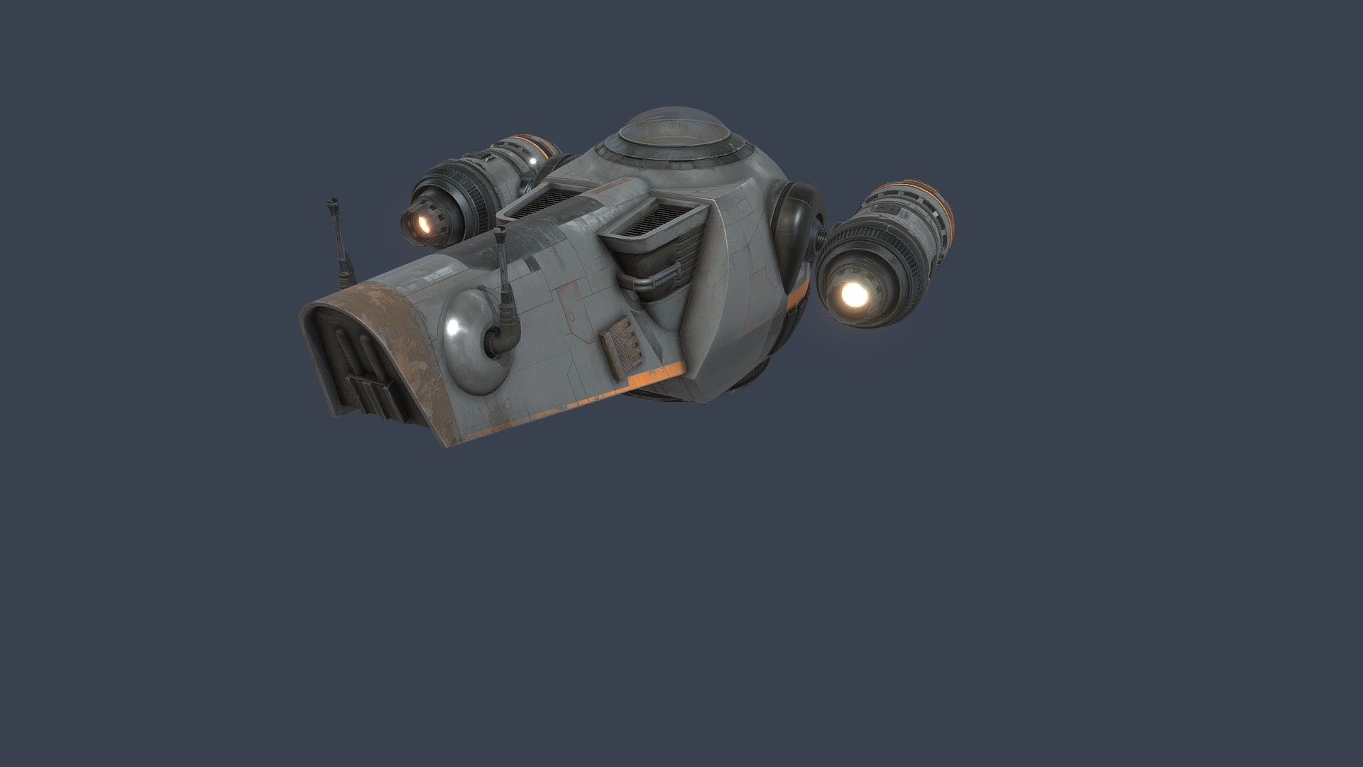 Grogu Inspied Pod Ship - Animated Example - 3D model by Philip Gilbert ...