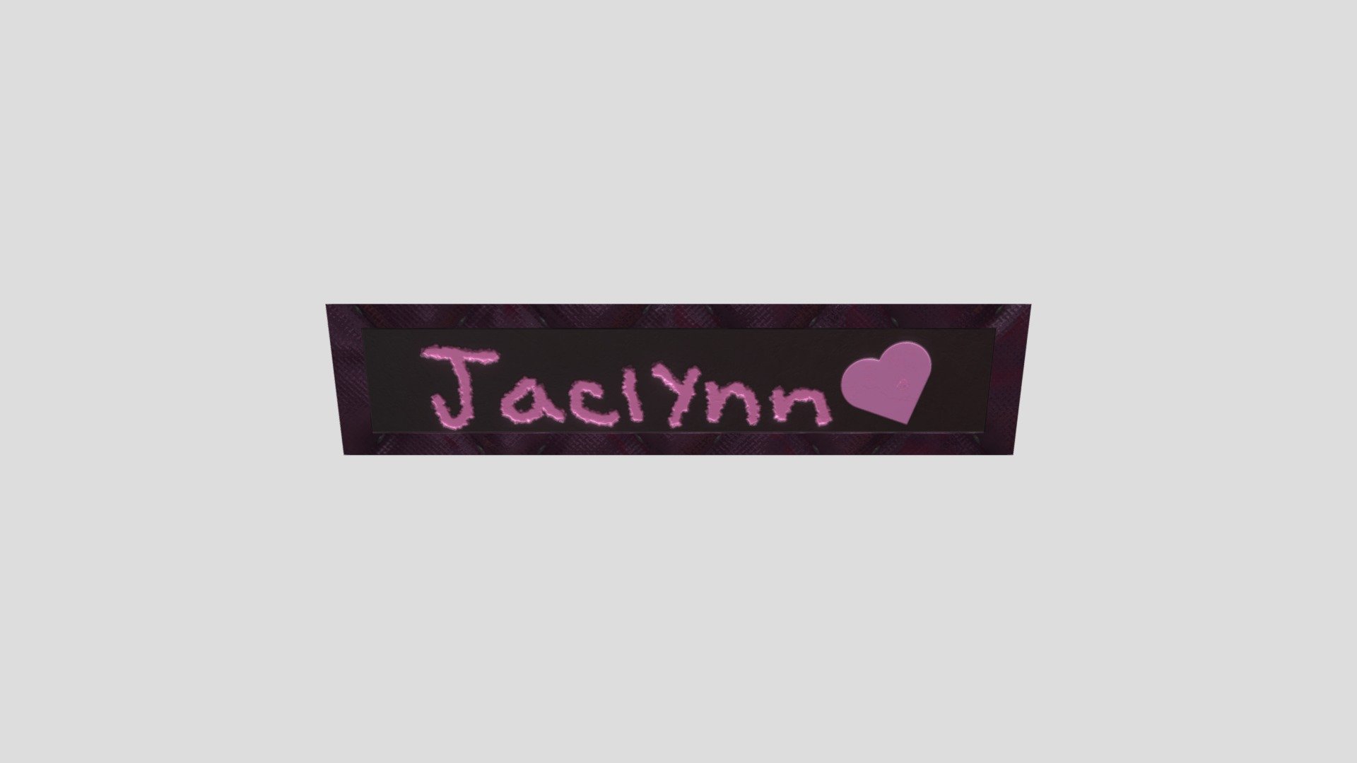 NamePlate - 3D model by Jaclynn [b6612c9] - Sketchfab