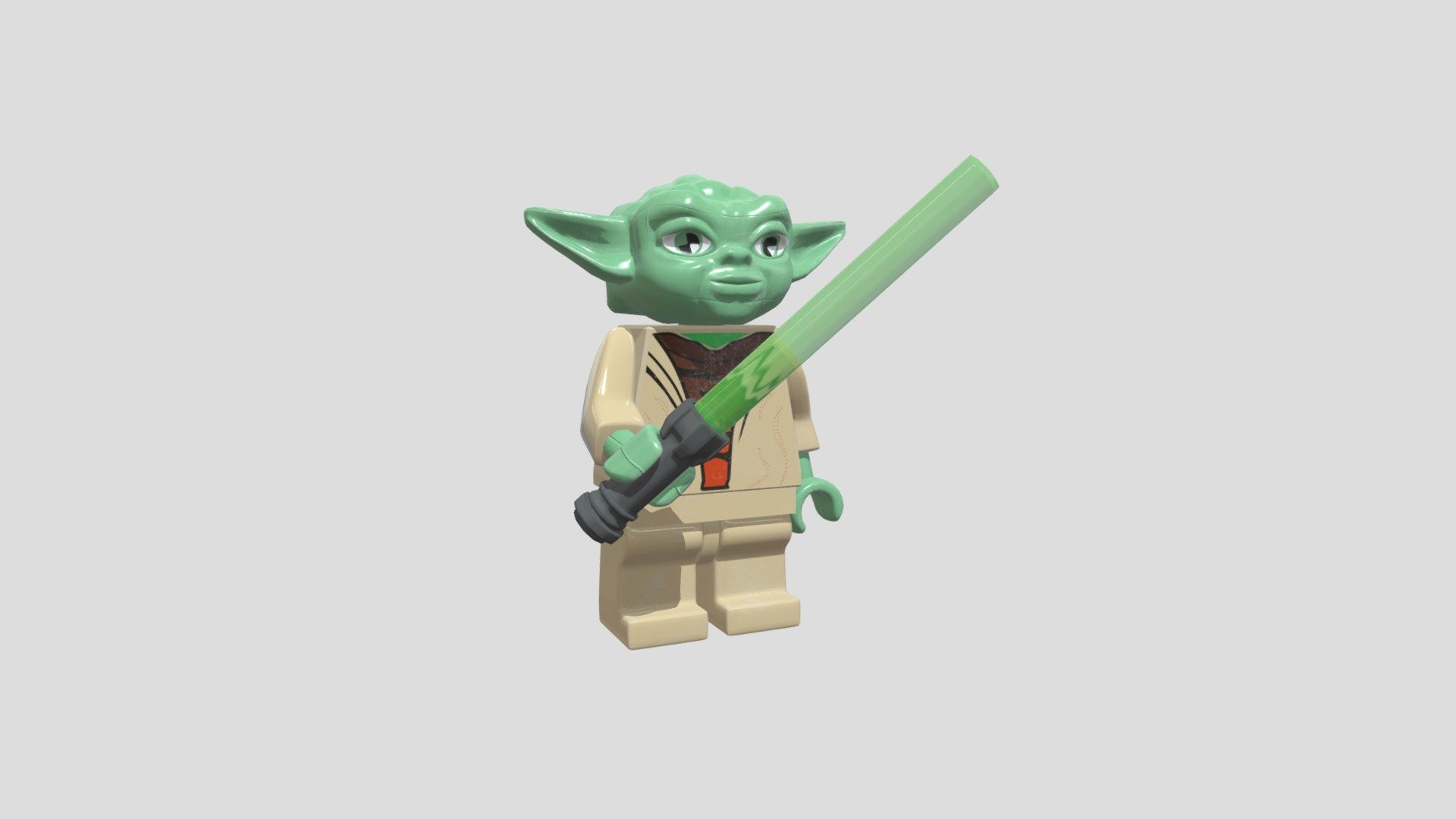 Lego Minifigure bootleg Yoda - 3D model by Fayeec3D (@Spoonishspoon ...