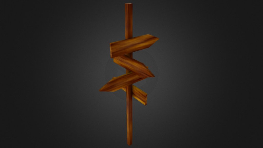 Stylized Sign - 3D model by Anthony V. (@pantherone) [b668107] - Sketchfab