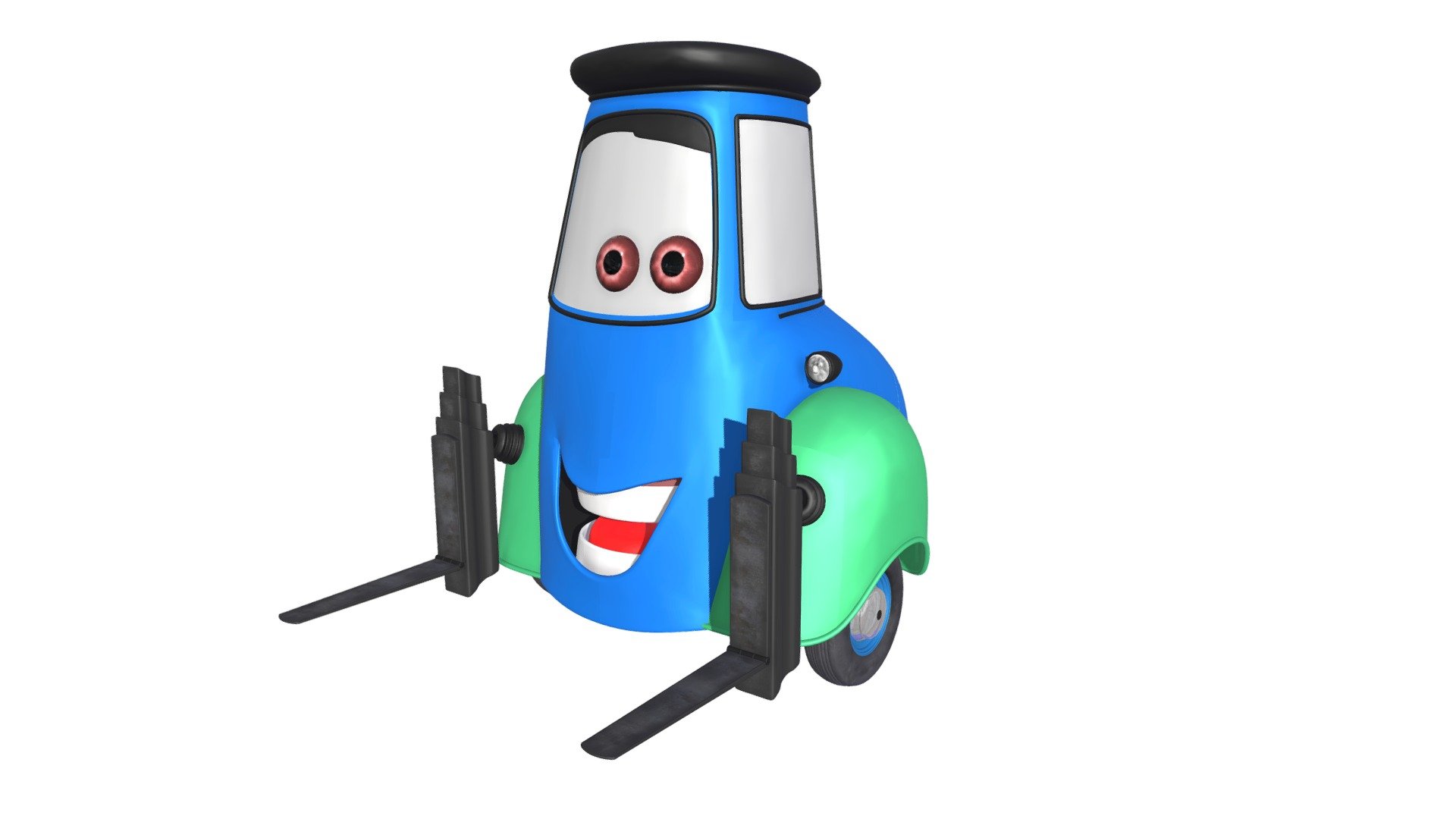 Cars 2 Movie - Guido - Buy Royalty Free 3D model by 3DHorse [b668f6c ...
