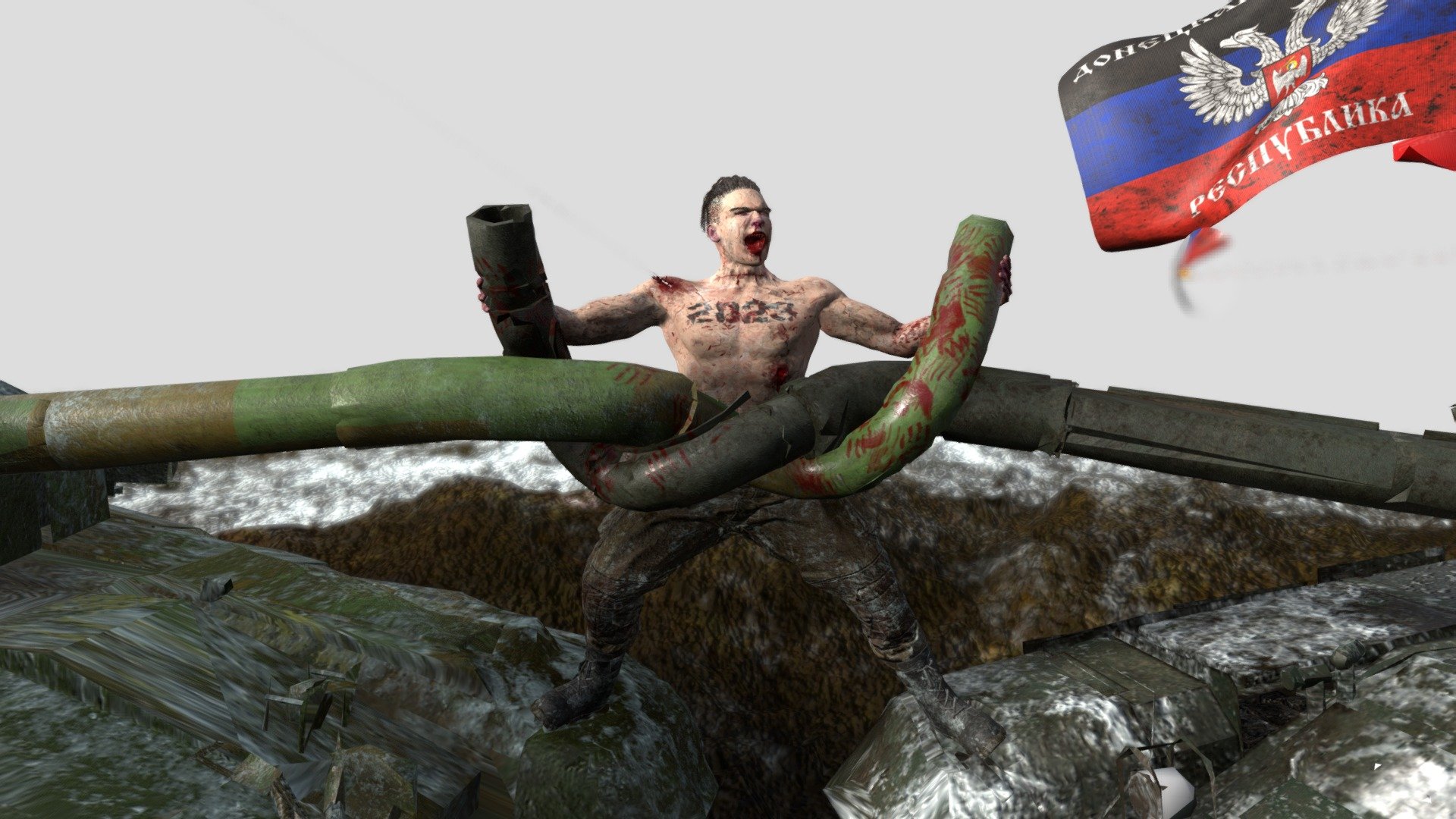 STOP THE WAR in 2023!!! - 3D model by Alex.Danilov [b6694cd] - Sketchfab