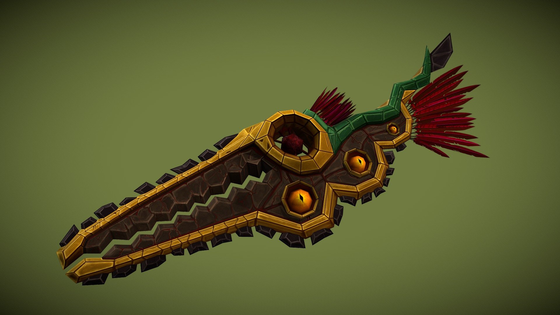 Quetzal FistSword - 3D model by alexeiantoine [b6697c3] - Sketchfab