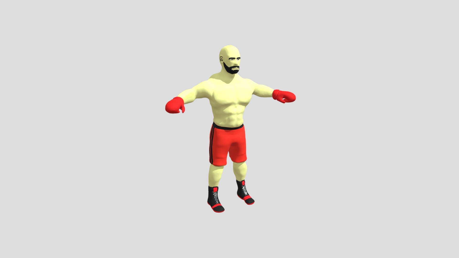 A boxer - 3D model by Sidesidedpeople [b669fcc] - Sketchfab
