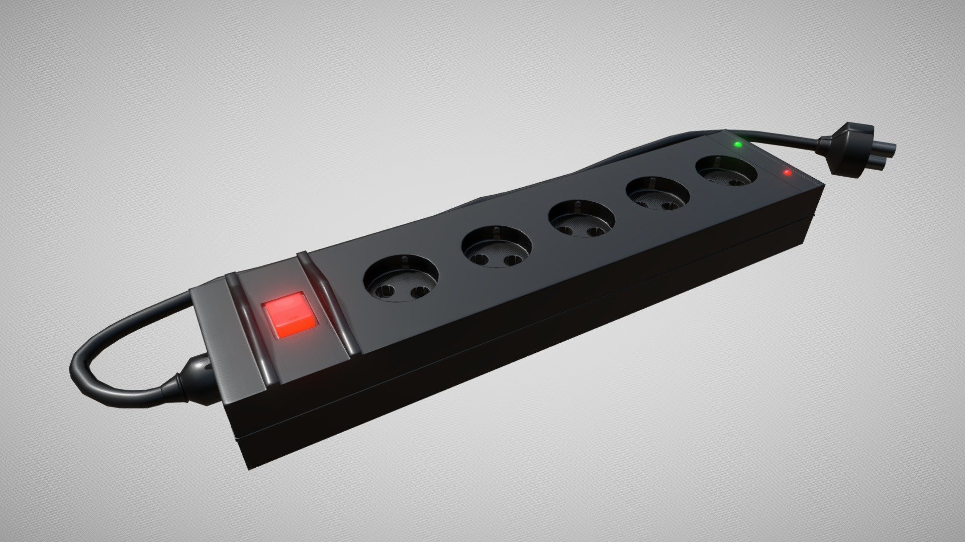 Power Strip - 3D model by Blenderolokos [b66b3d5] - Sketchfab