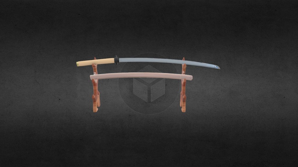 Simple Katana - Download Free 3D model by HolyShine [b66bf21] - Sketchfab