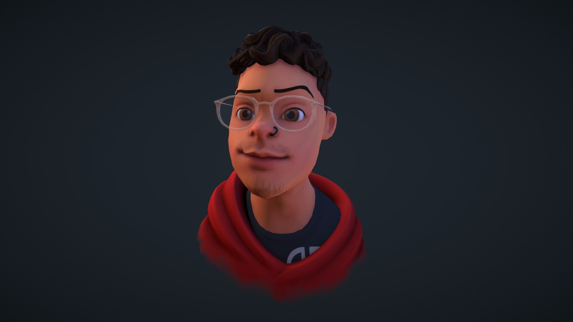 Stylized Self-Portrait - 3D model by MarleyBlom3D [b66c054] - Sketchfab