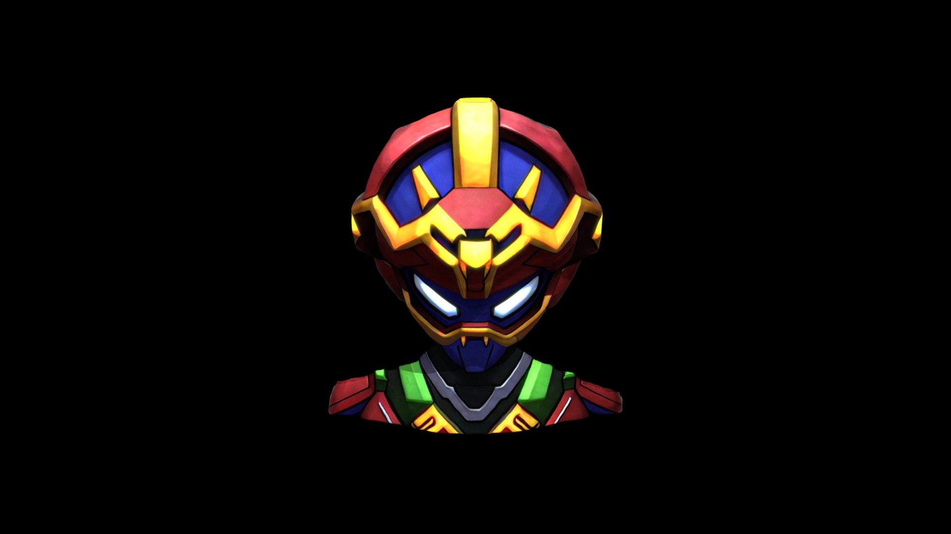 Helmet Mask Robot Cartoon 38 - Download Free 3D model by klrxyz ...