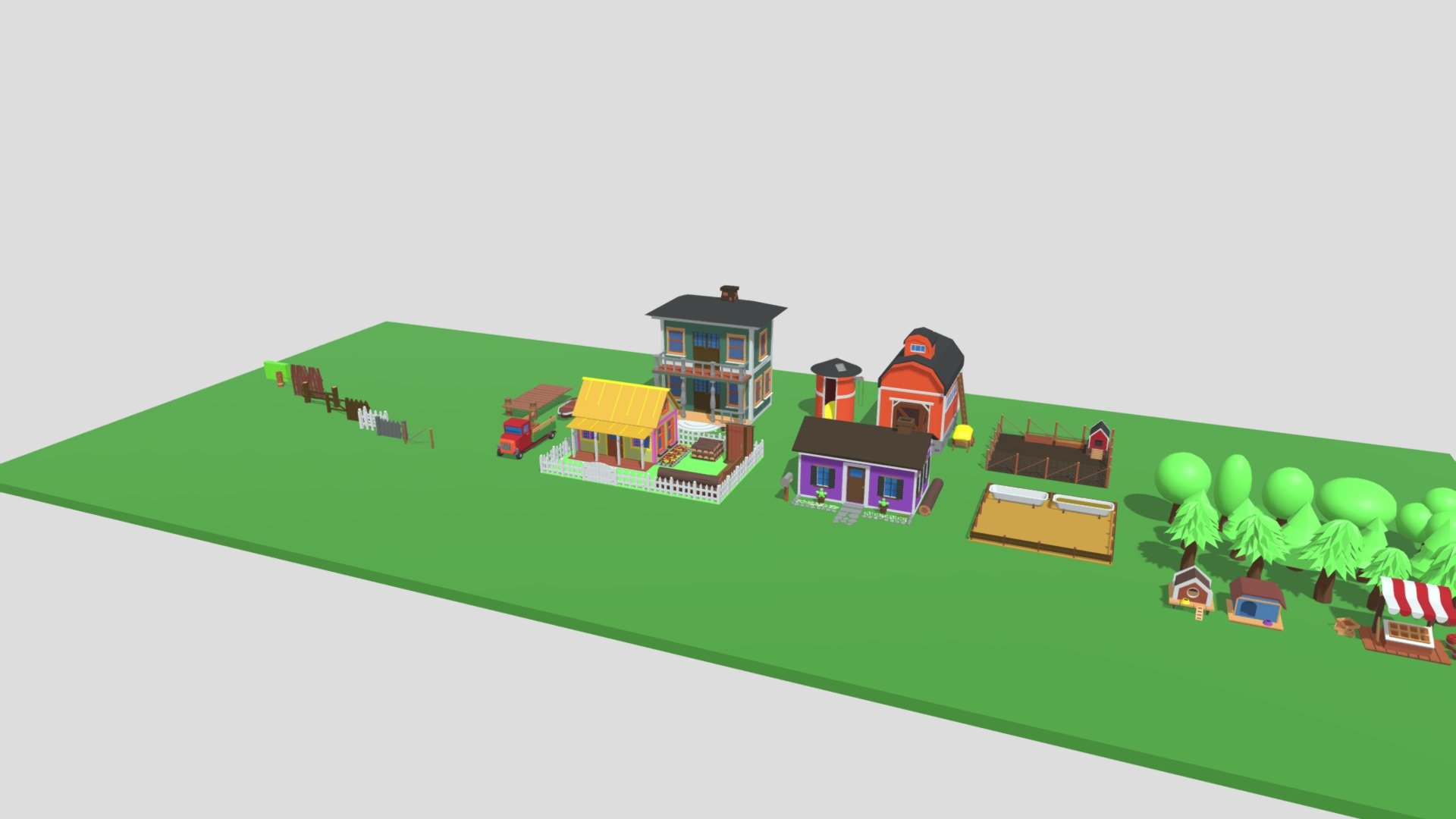 Farm Models - 3D model by Vincent.Russell [b66ffef] - Sketchfab