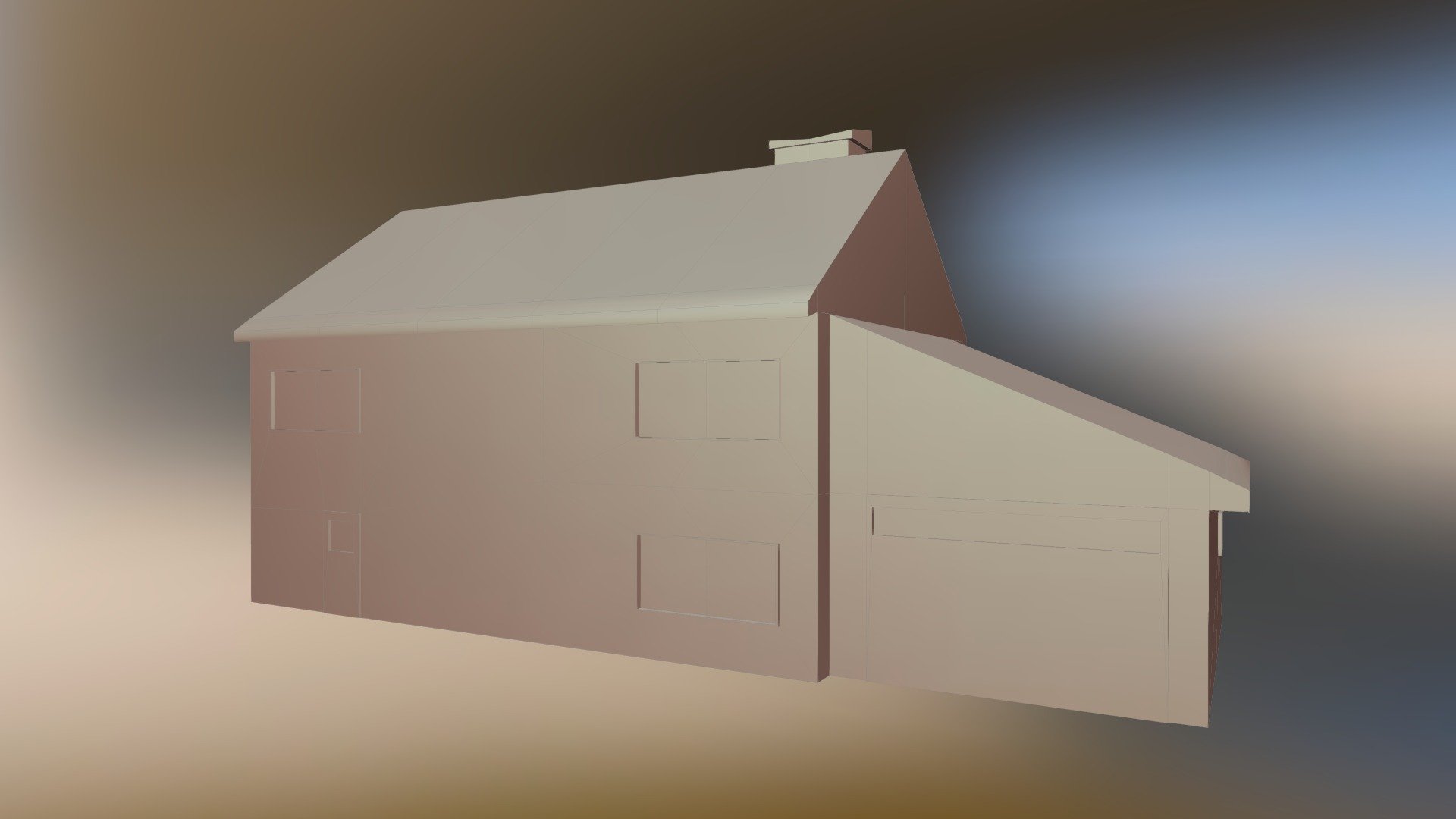 Detached House - Download Free 3D model by lianhaggis [b670699] - Sketchfab