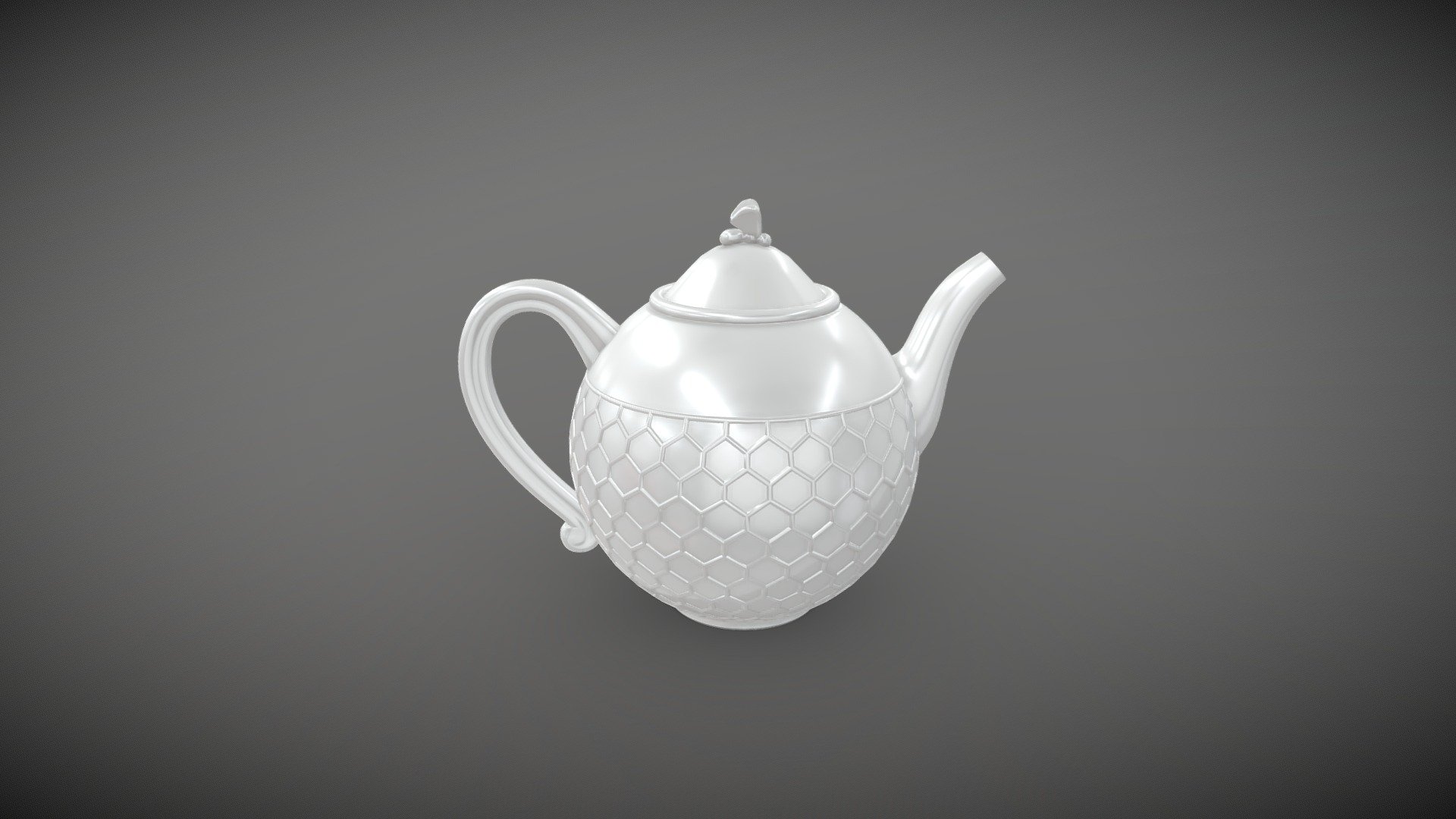 honeycomb patterned teapot - 3D model by mer's world (@mmguleryuz555 ...