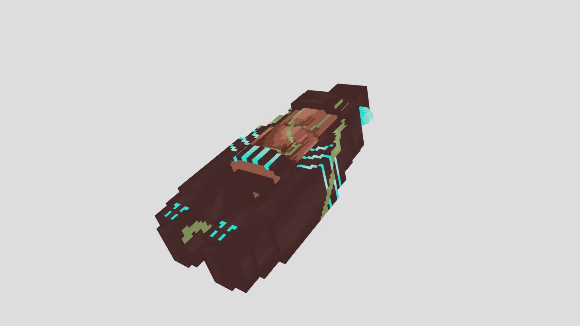 Minecraft Futuristic Rusted Gun Model - 3D model by Cutey61665 ...