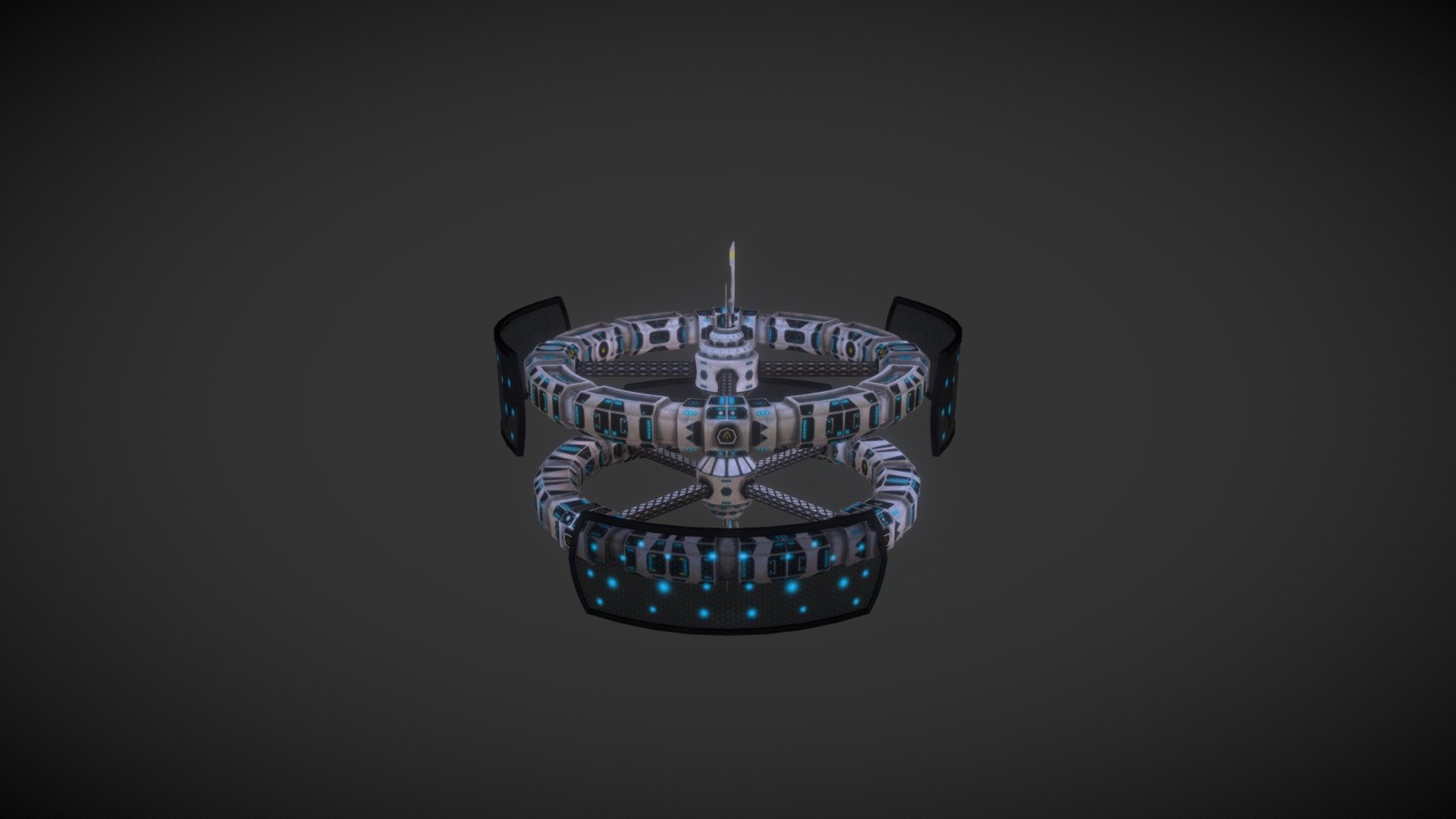 Space Station "Steering wheel" - 3D model by jargraf [b67d846] - Sketchfab