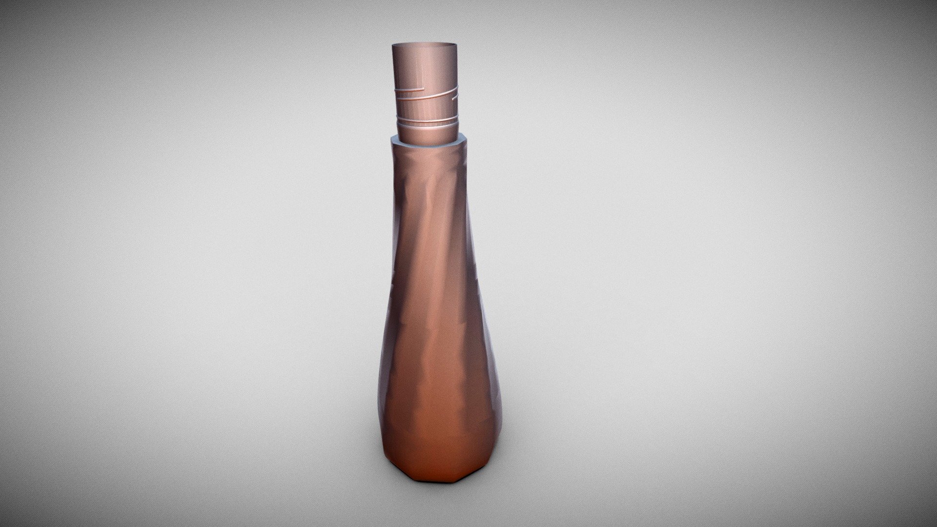 Curved Water Bottle - 3D model by momin27 [b67ff3d] - Sketchfab