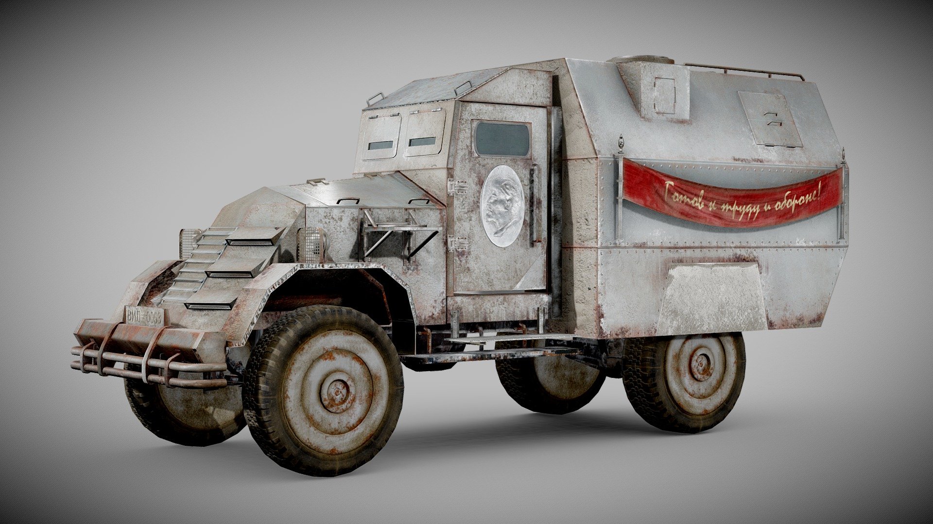 Postapocalypse truck level 2 da1 - Buy Royalty Free 3D model by ...