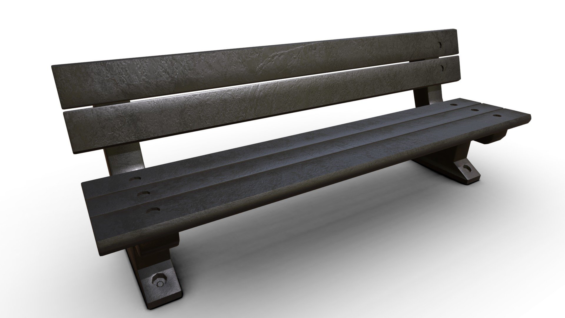 Modern Park Bench - Buy Royalty Free 3D model by Phil Gornall ...