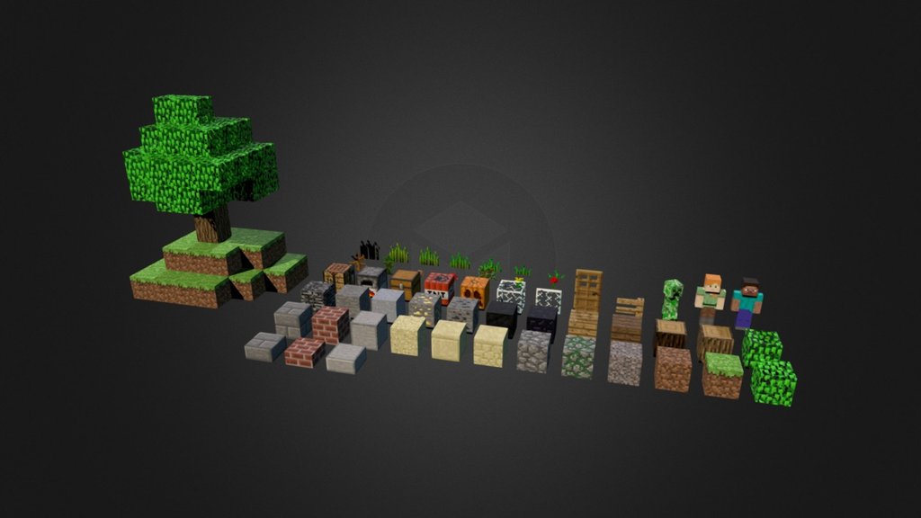 Minecraft Blokjes - 3D model by Chrisjan Peterse (@chrisjanpeterse ...