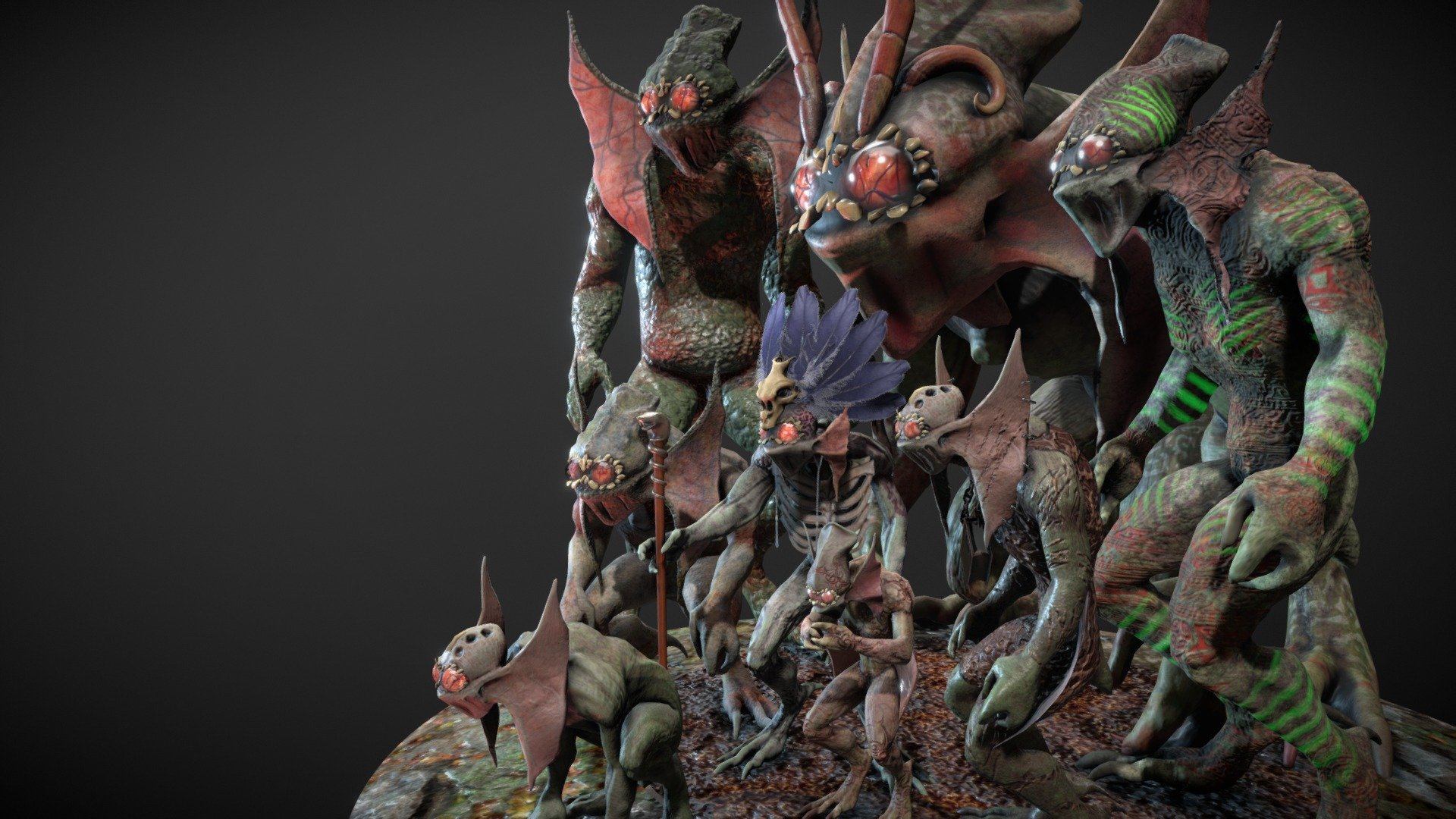 Brood Multiplayer Characters - 3D model by Cheshire (@sqprojectsponsor ...