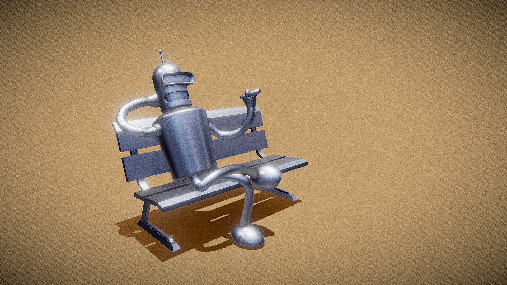 BENDER FROM BLENDER - 3D model by Ilya Savelev (@Ilya_Savelev) [b68729c] - Sketchfab