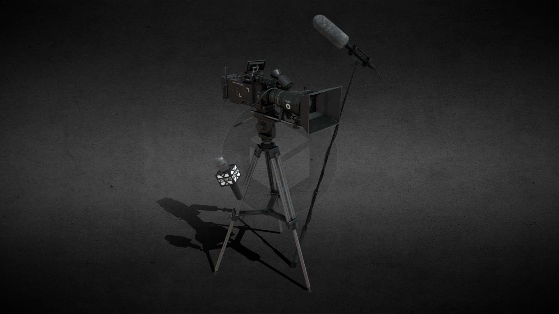 Cinema Film Camera Set - 3D model by DittyDos [b6877ea] - Sketchfab