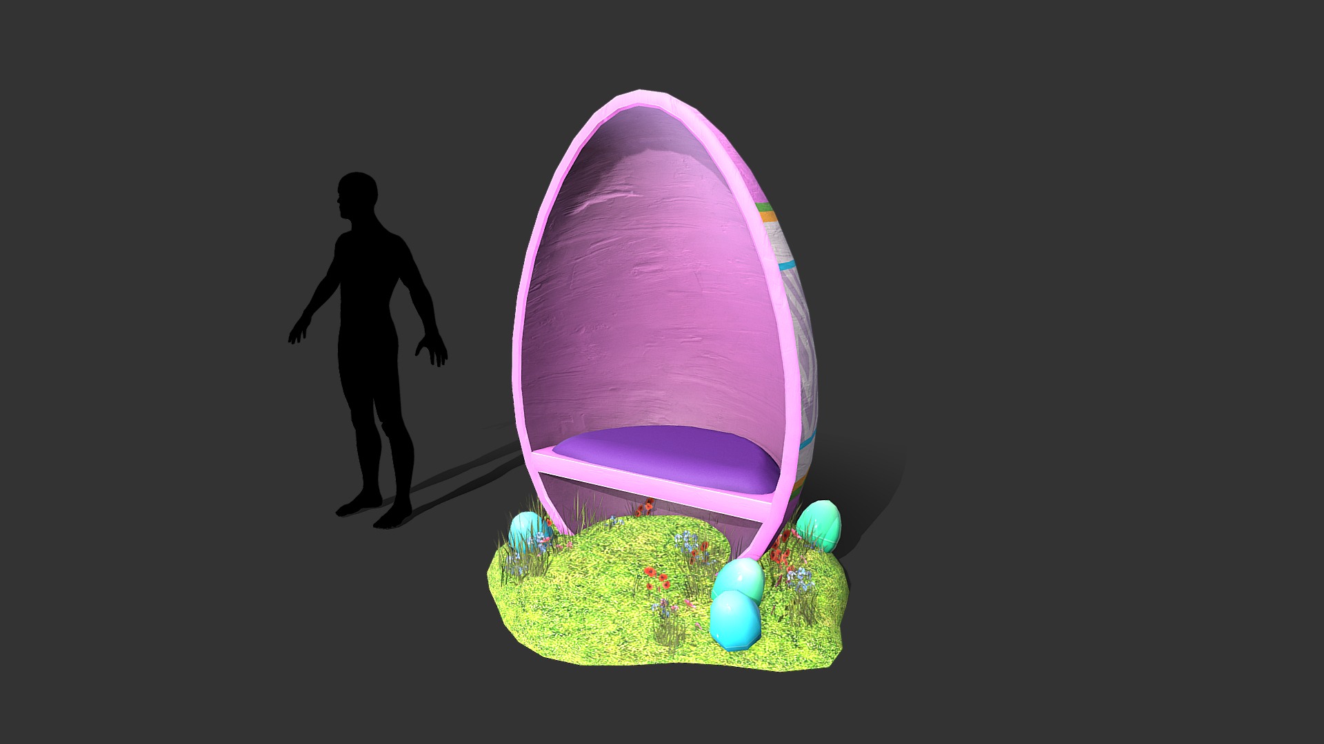 Easter Egg Throne Deco - 3D model by TonyGalindo3d [b687ea5] - Sketchfab