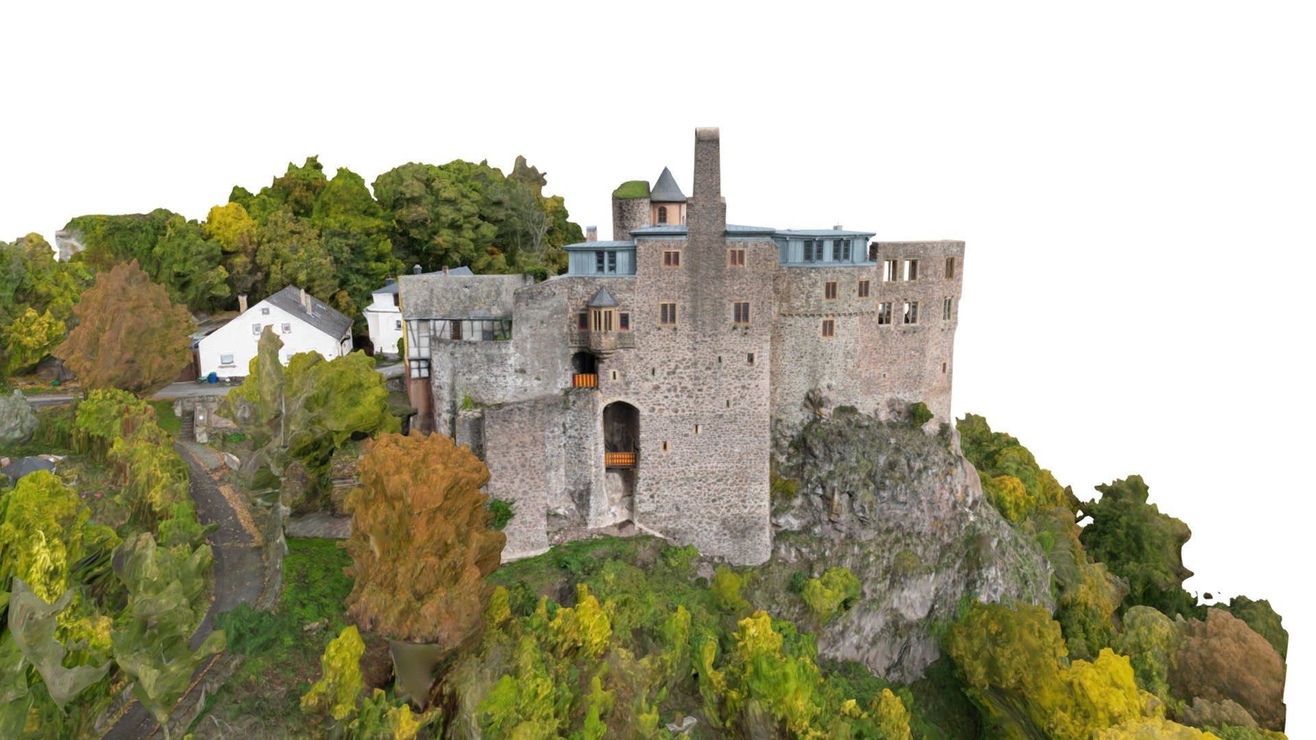Schloss Oberstein - Castle - 3D model by Aron Mimietz (@_AronMimietz ...
