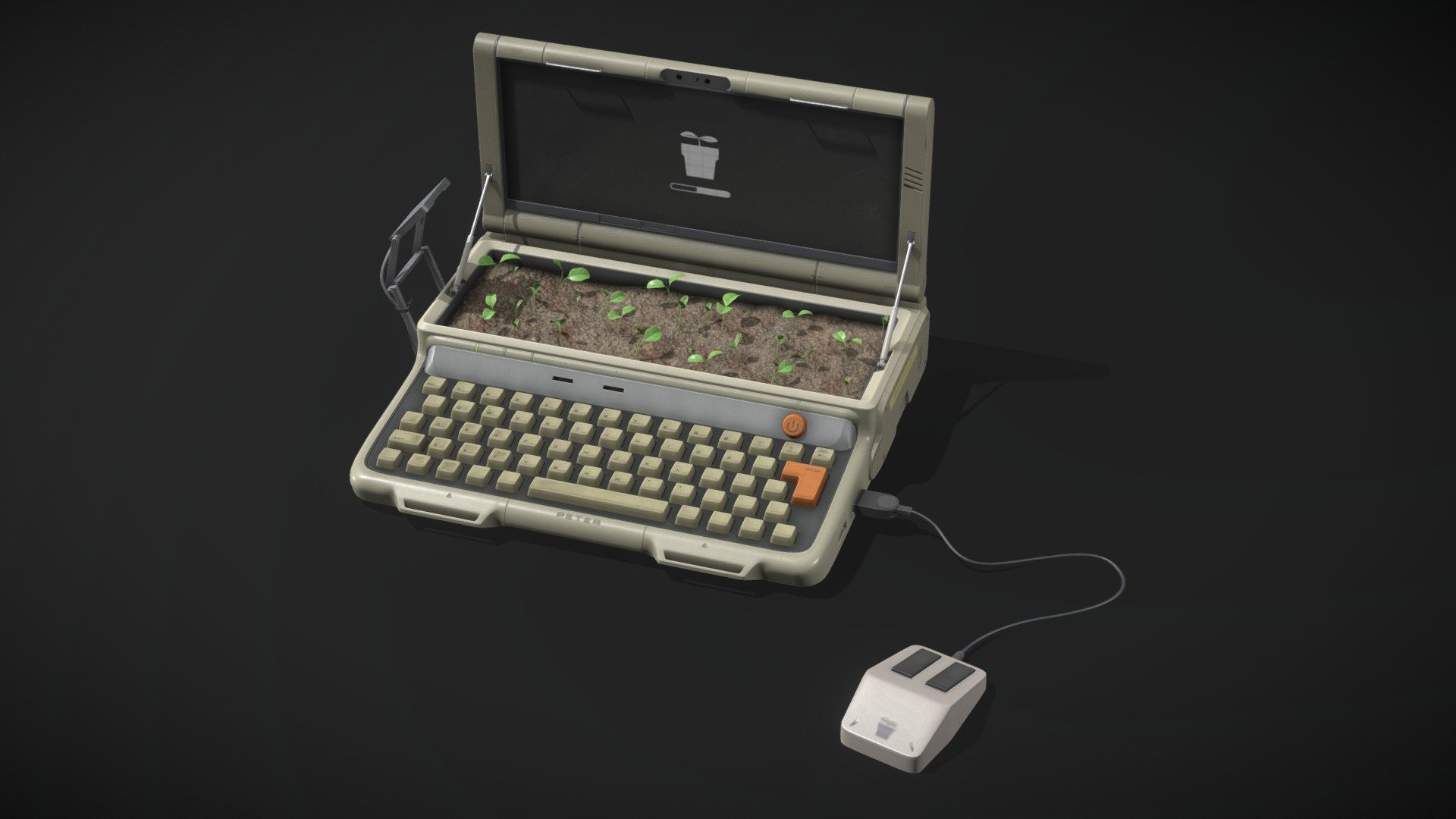 Planter PC Fanart - 3D model by qqf [b68c412] - Sketchfab
