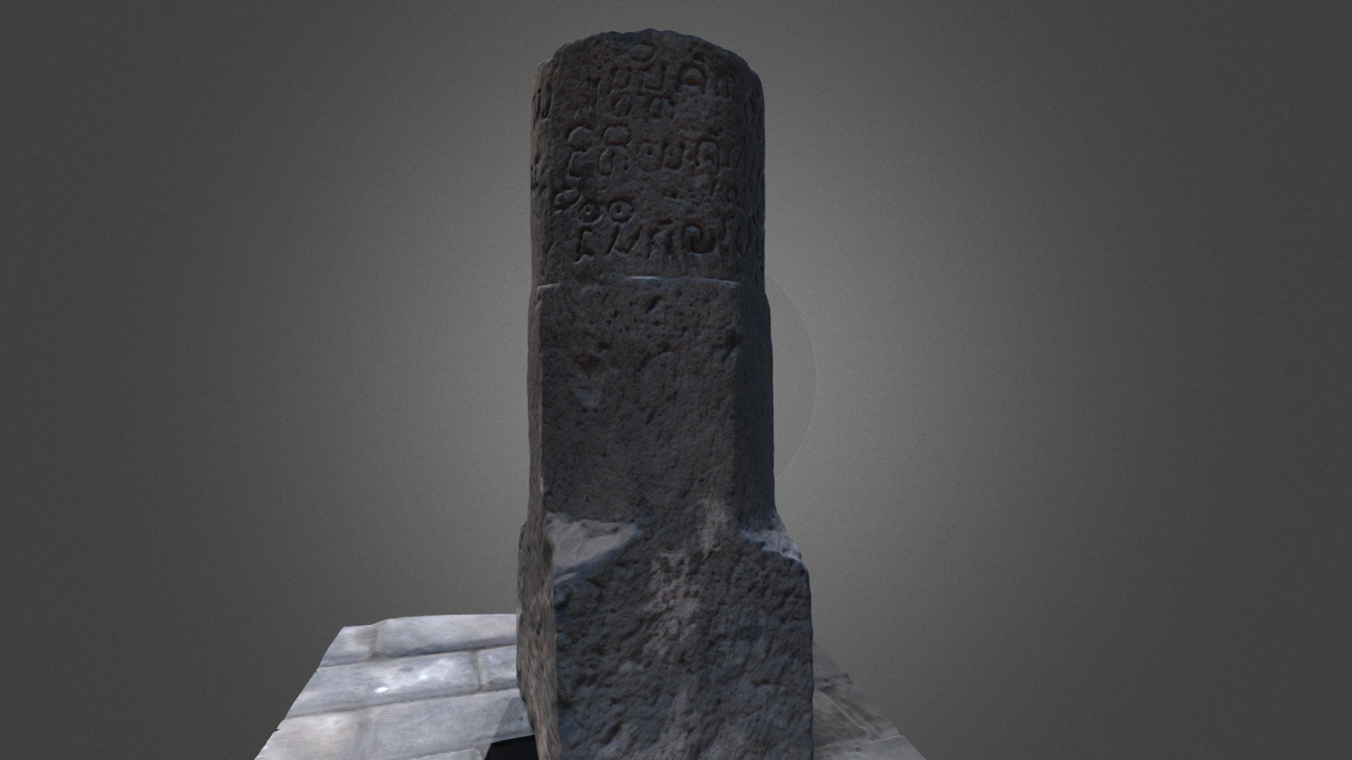 Lingga with inscription - 3D model by goenawansambodo [b68e556] - Sketchfab