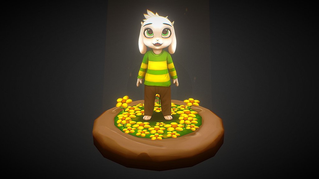 Kid Asriel - 3D model by Manuel De Jorge (@NBQuaternion) [b68f002 ...