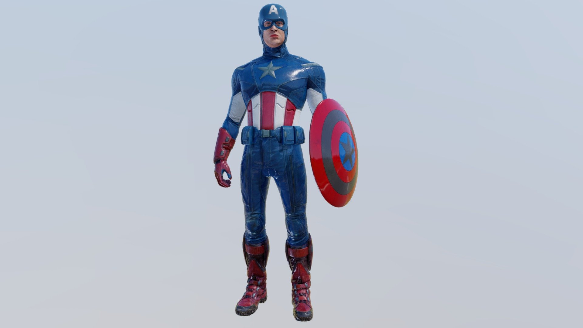 Captain America Avengers - 3D model by gh0stface19 [b690c06] - Sketchfab
