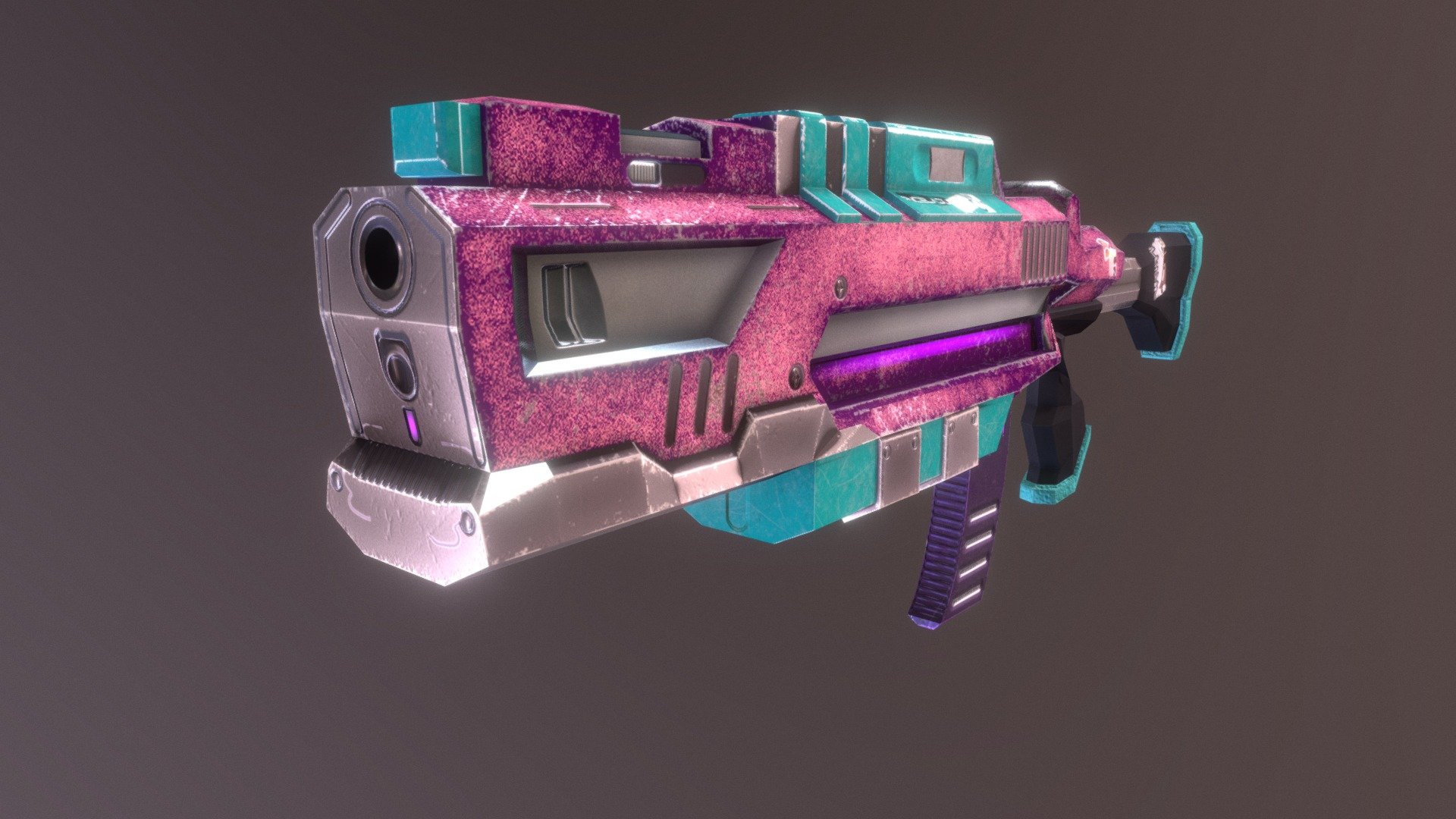Pink Rifle - 3D model by Ebgival [b6966c4] - Sketchfab