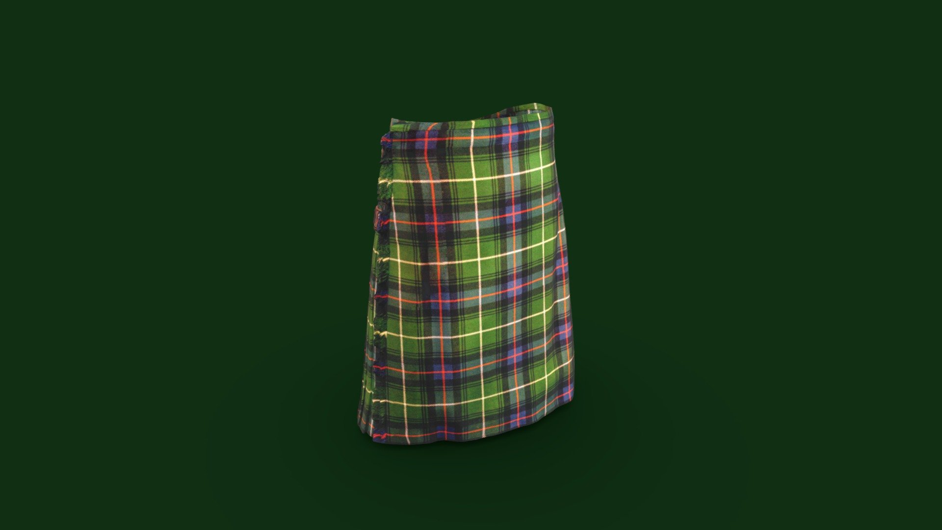 Scottish Tartan Kilt - 3D model by Azure (@unclebubs) [b697499] - Sketchfab