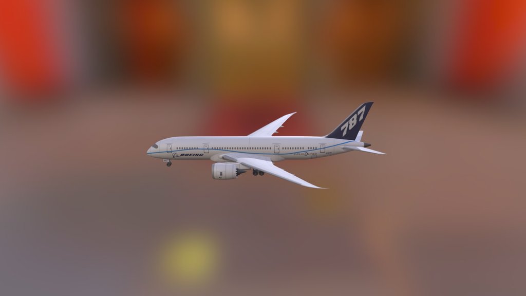 Boeing 787-8 - A 3D model collection by kevinravet31 - Sketchfab