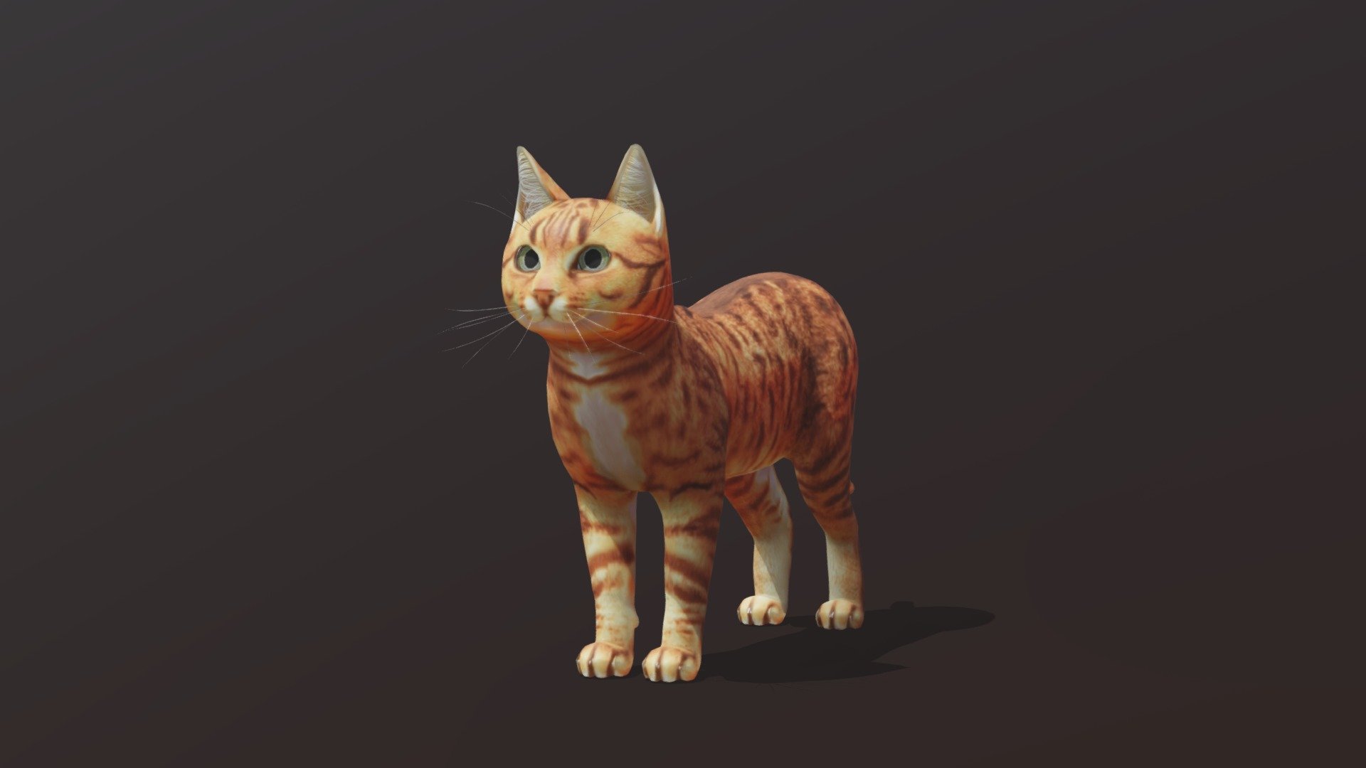 Rigged 3D Cat Character for Animation and Games - 3D model by Dilshan ...