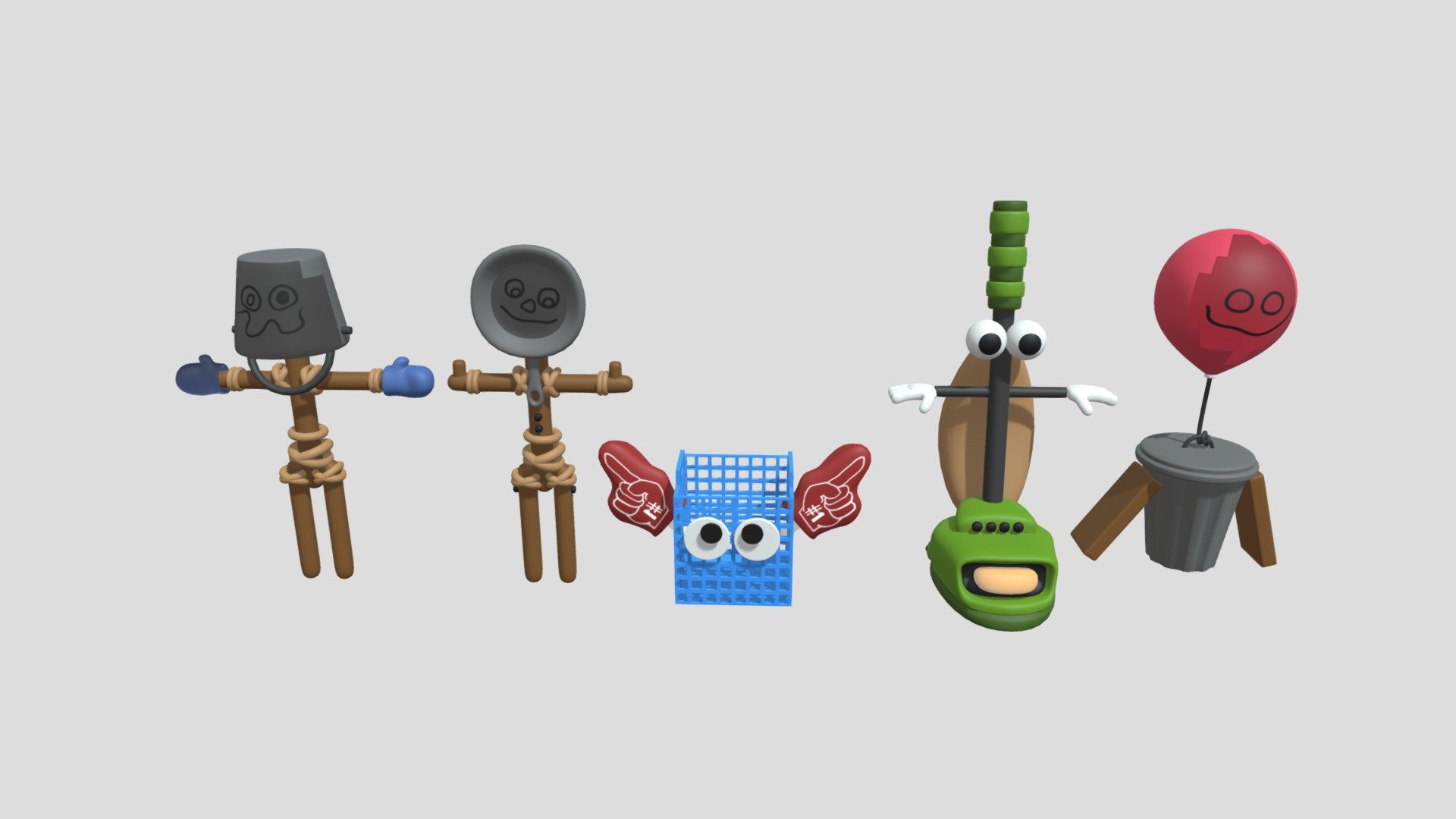 Adventure Trash And The Gang - Download Free 3D model by skylajade69 ...