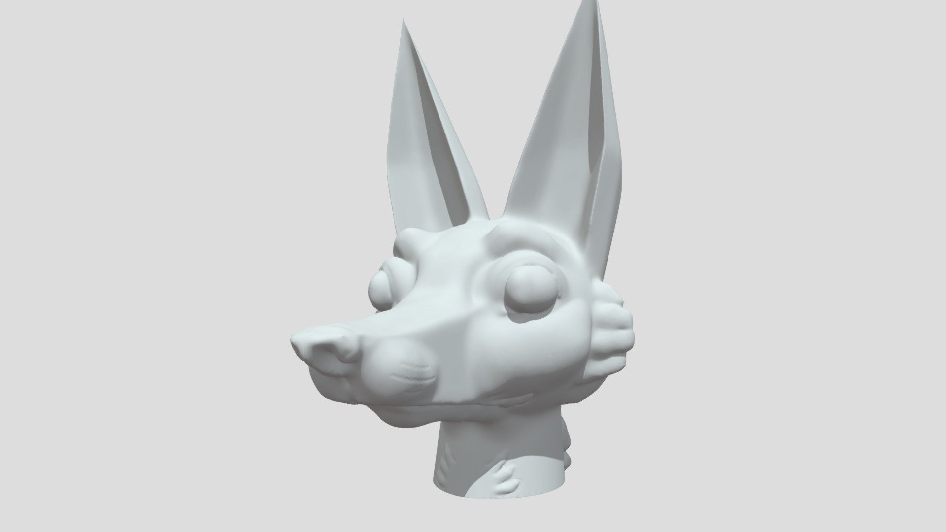 Fox Head - 3D model by wlacountniedfeldt [b69ad68] - Sketchfab