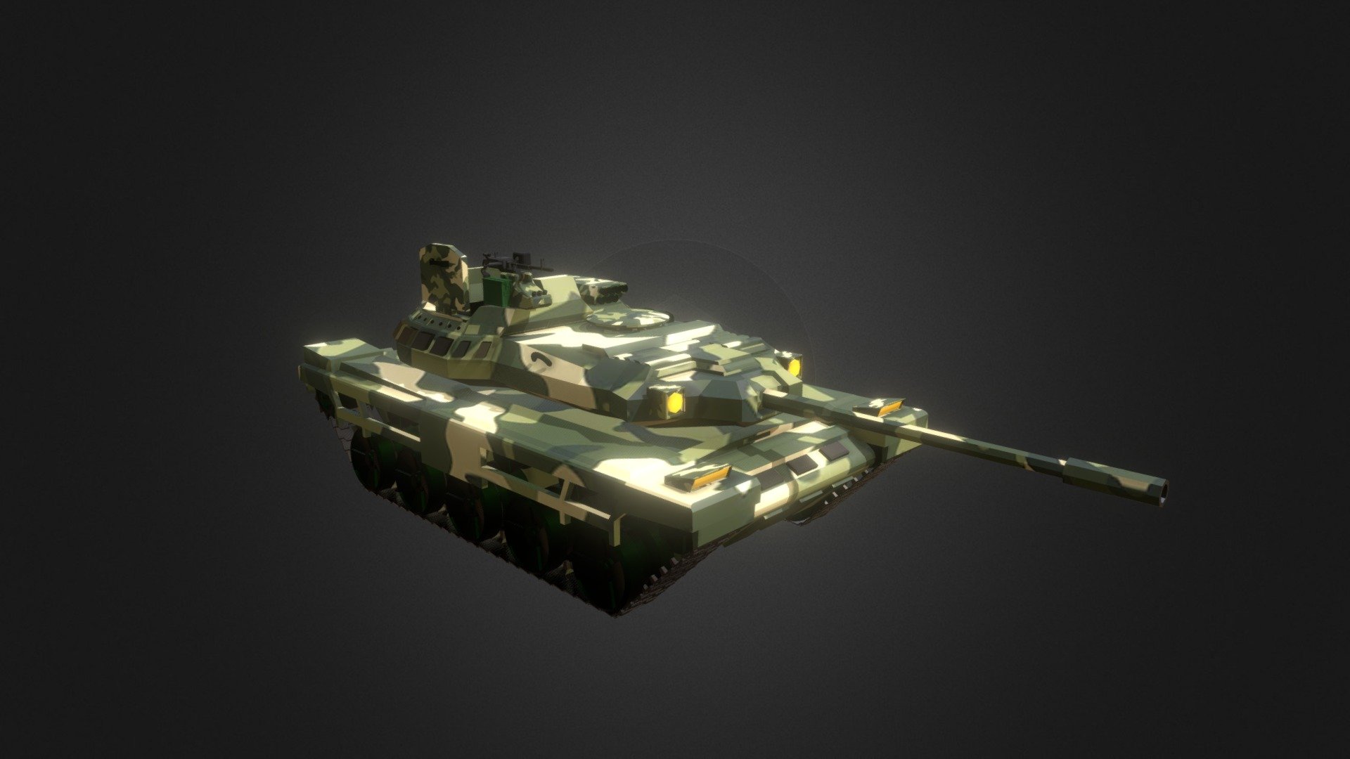 Battle Tank (Tanque) - 3D model by Lancaster Modelagem 3D ...