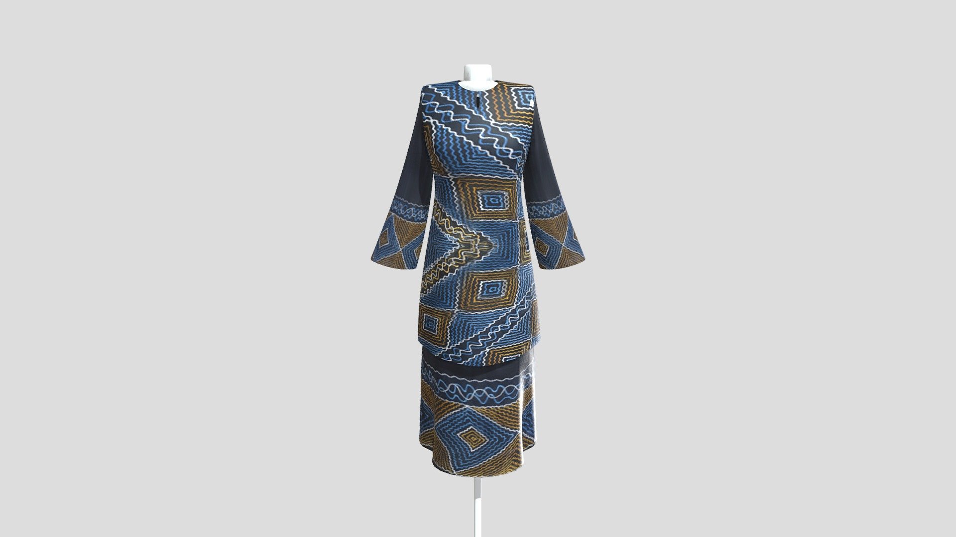 BAJU KURUNG MODEN - Download Free 3D model by eeelabvisual [b69d653 ...