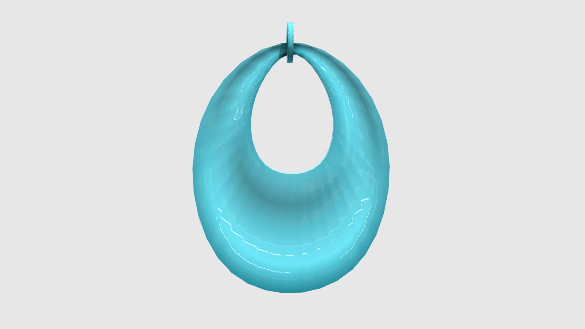 Female Retro Green Teardrop Earings - Buy Royalty Free 3D model by 3dia ...