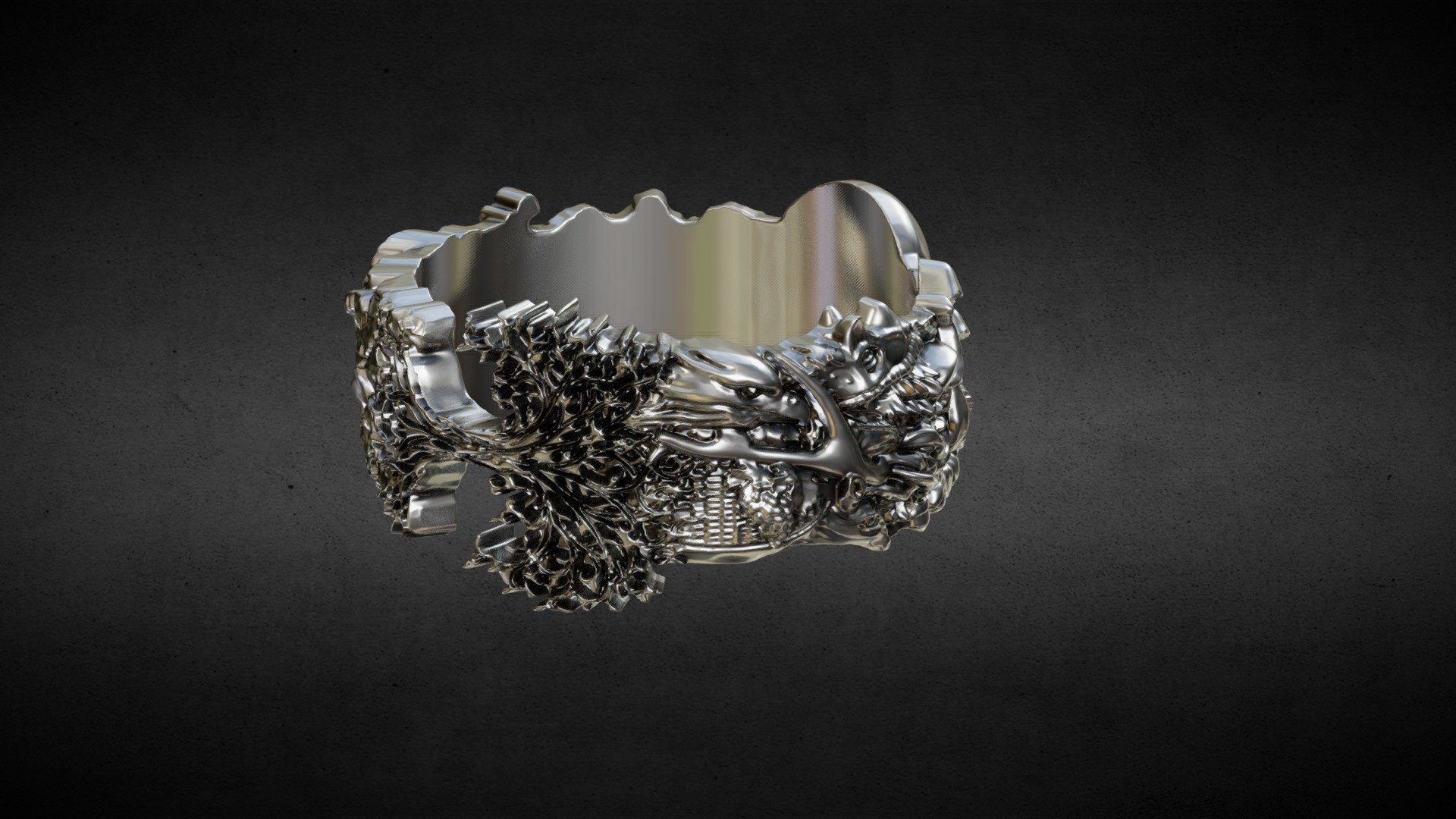 Life&Death ring - 3D model by Yury Puchyla (@yury.puchyla) [b6a1511 ...